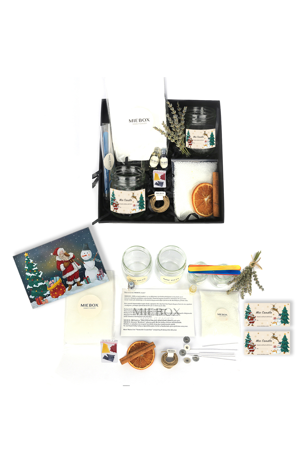 MieBox Parafin Mum Yap Kiti - Kendi Mumunu Yap - Dıy Candle Set - Parafin Mum Yapım Malzemeleri ...