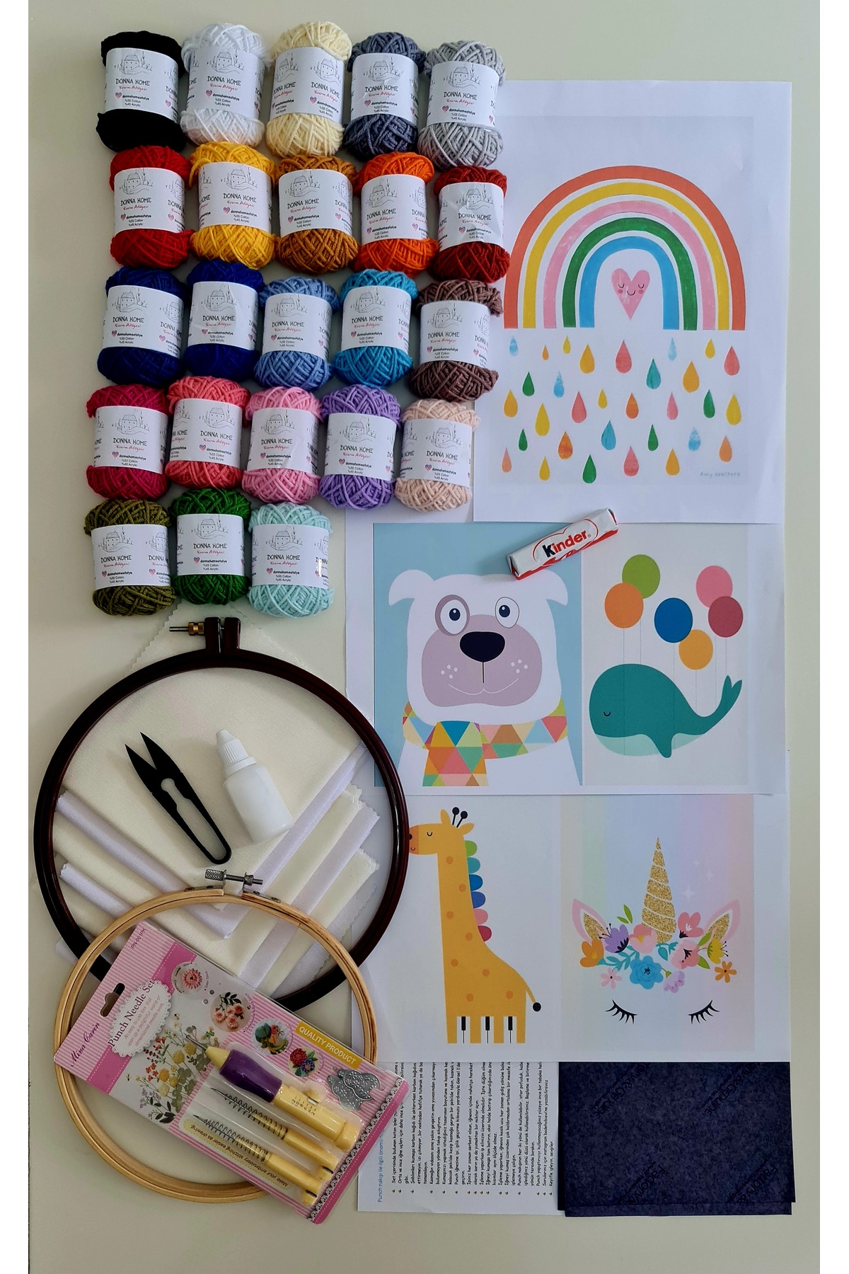 DONNA HOME BOL MALZEMELİ ÇİFT KASNAKLI MİNA CARİN İĞNELİ COLORİTE PUNCH ...