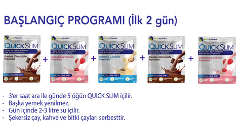 NUTRIPHARMA Quick Slim Yüksek Proteinli Öğün Tozu, 60 Öğün Shake ...
