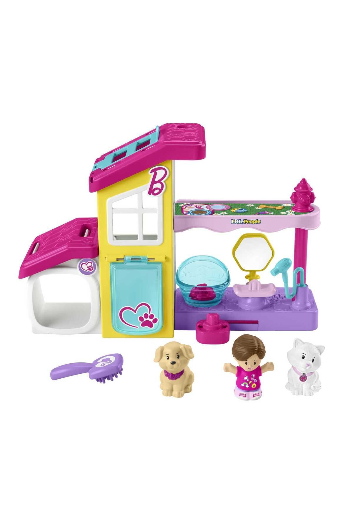 Mattel Oyuncak Little Peopledan Barbie Oyun ve Bakım Evcil Hayvan Spası ...