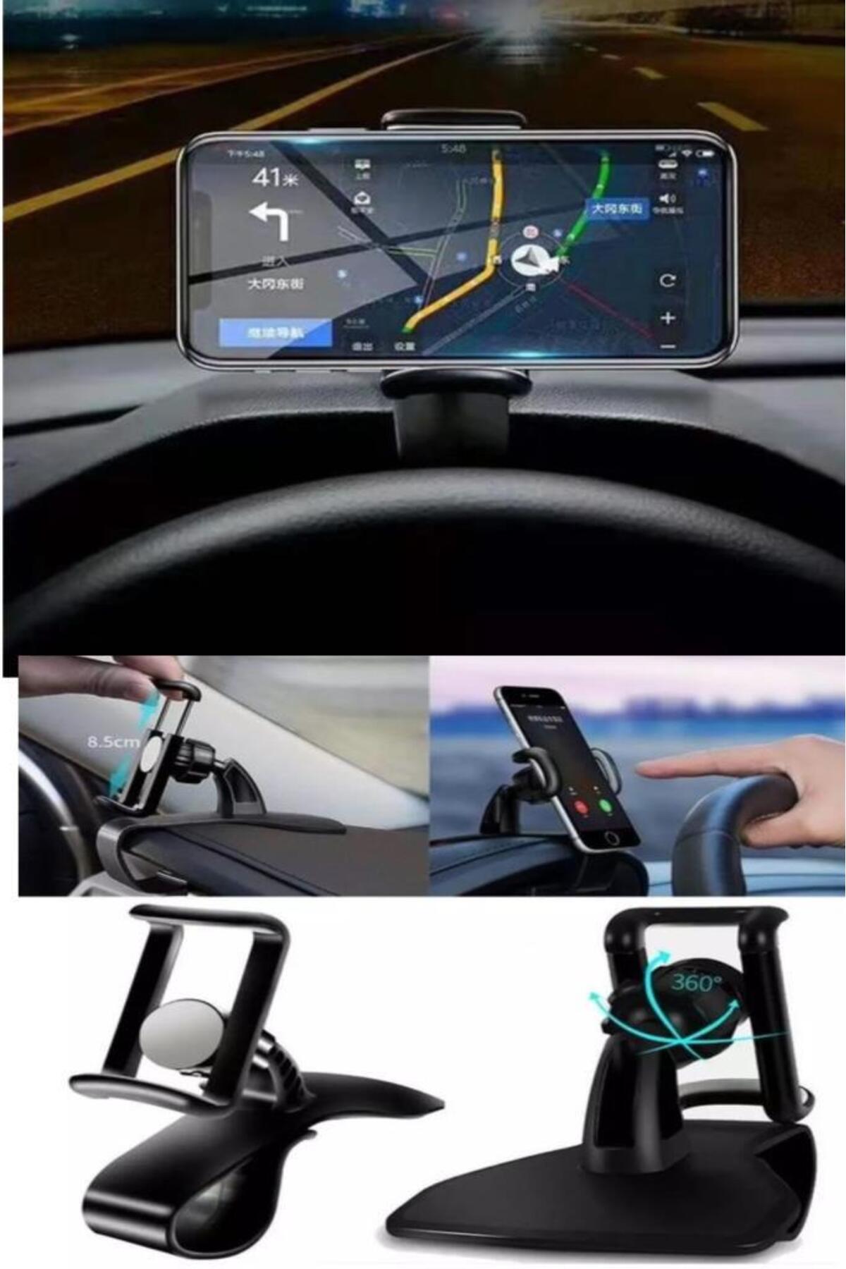 OptaPro Araç Içi Telefon Tutucu Gösterge Üzerine Takılan Kıskaçlı 360 ...