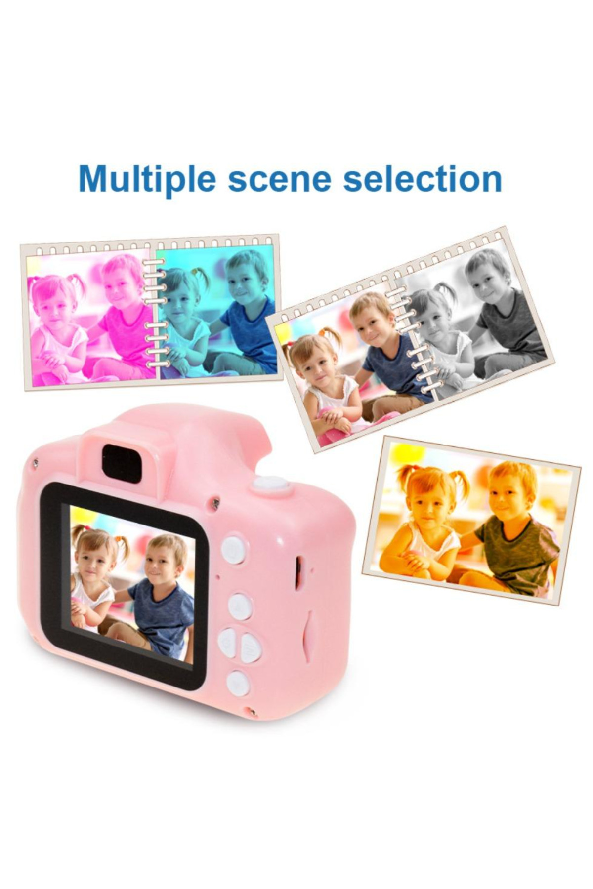 qasul Mini Eğitici Çocuk Dijital Fotoğraf Makinesi 5 Adet Oyun+video ...