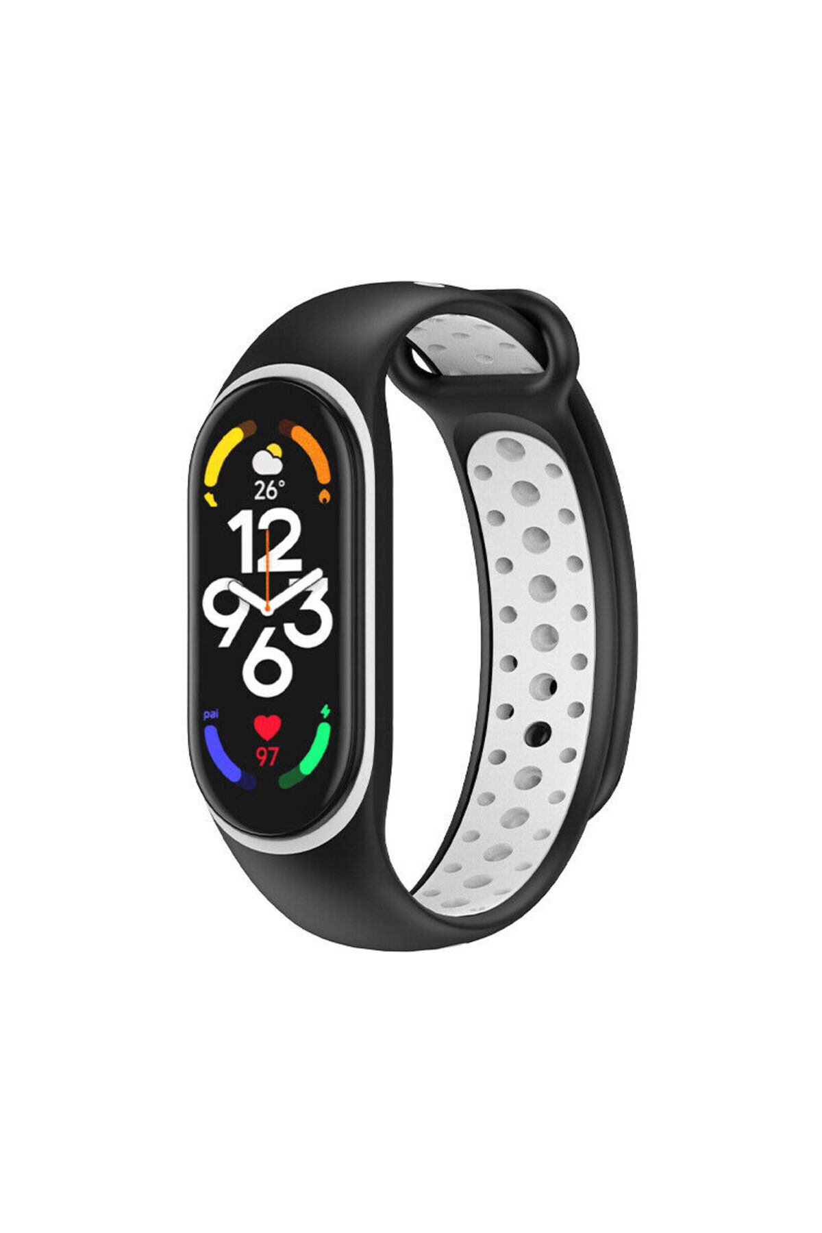 Techmaster Xiaomi Mi Band 5 6 7 Uyumlu Delikli Spor Silikon Kordon ...