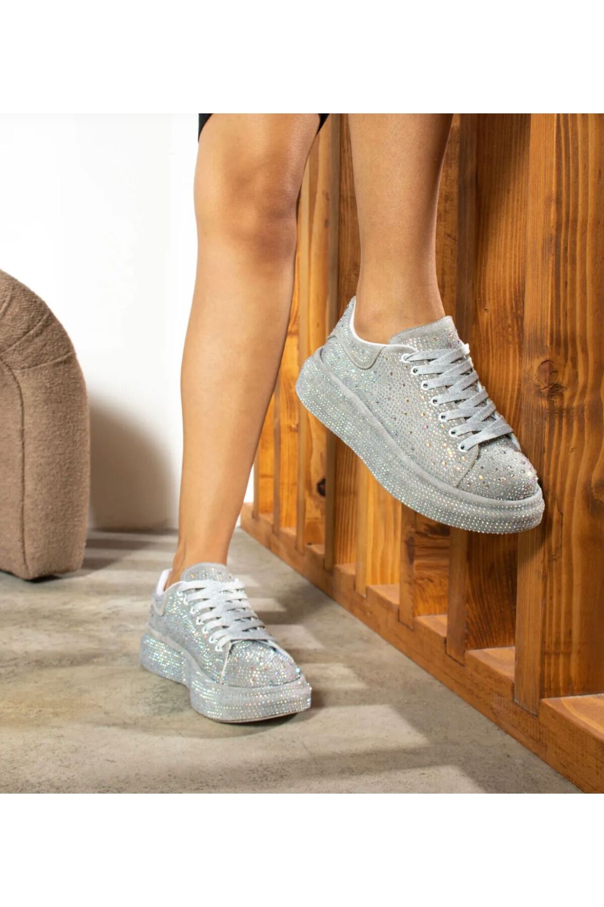 ROSA SHOES Kadın Spor Taşlı Ayakkabı Tam Kalıp ROSA SHOES Fiyatı ...