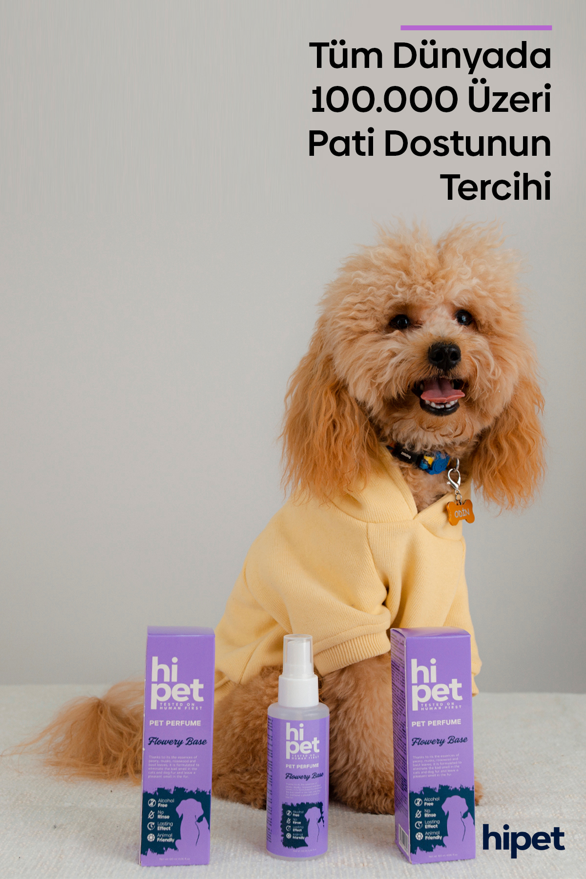 HiPet Flowery Base Köpek Parfüm 120 ml Fiyatı, Yorumları - Trendyol