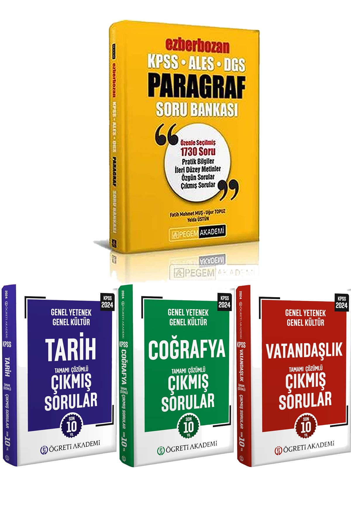Pegem Akademi Yayıncılık Pegem Ezberbozan KPSS ALES DGS Paragraf Soru ...