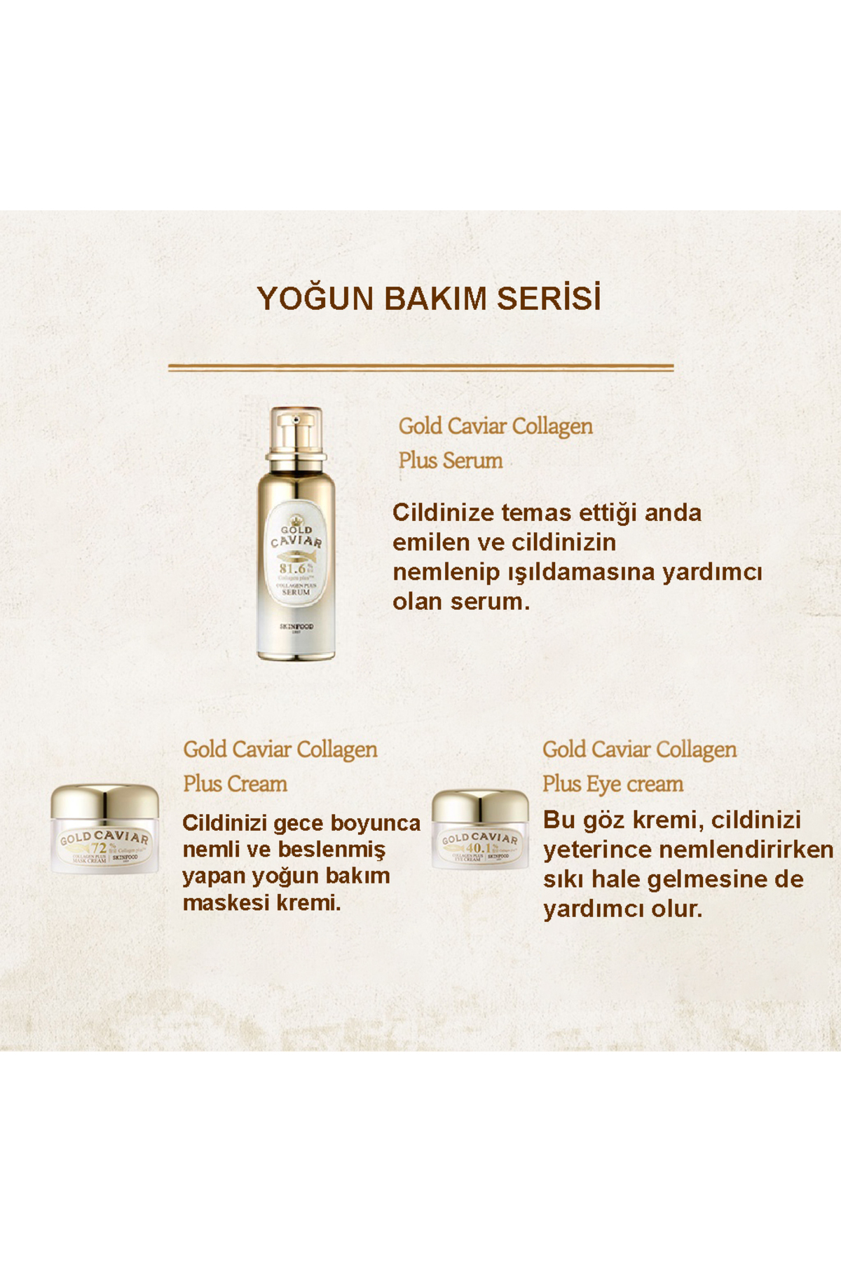 Skinfood Gold Caviar Collagen Plus Eye Cream 30grFiyatı, Yorumları - Trendyol