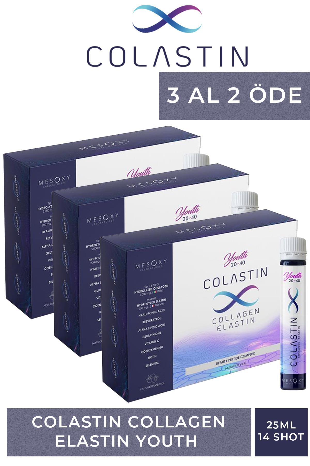 Colastin Collagen Elastin Youth 25 ml x 14 Shot 3 Adet Fiyatı ...
