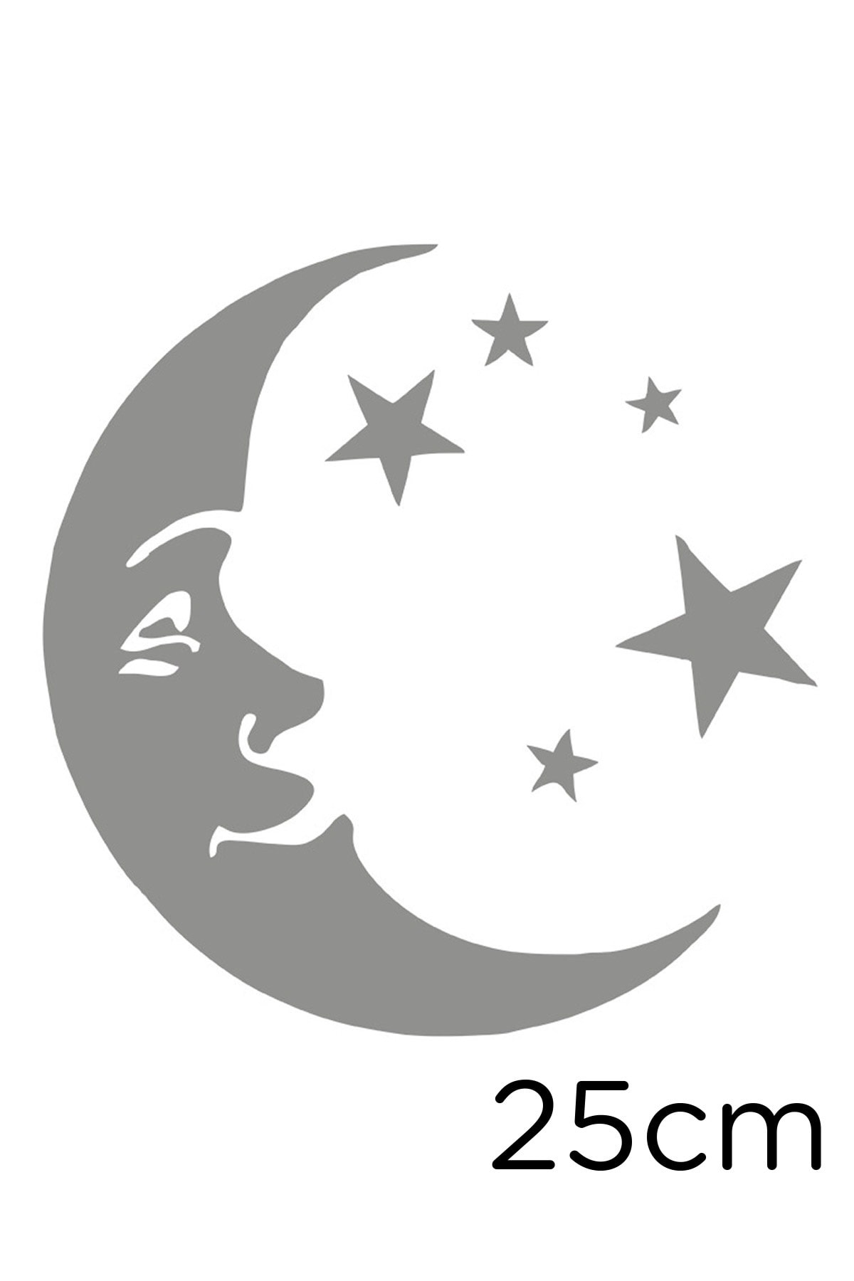 New Jargon Autocolant Autocolant Bunicul Steaua Mica Si Luna Mare 25cm ...