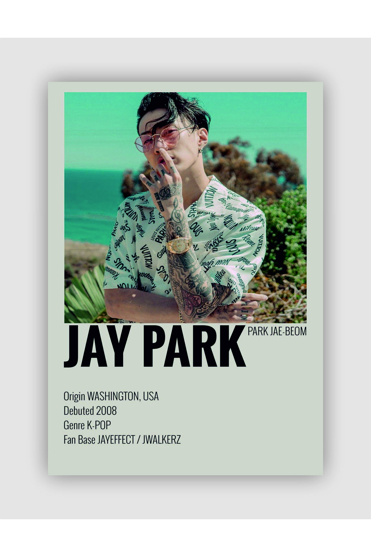 fırsatlar diyarı JAY PARK K-pop Duvar Posteri - Duvar Dekoru - Kalın ...