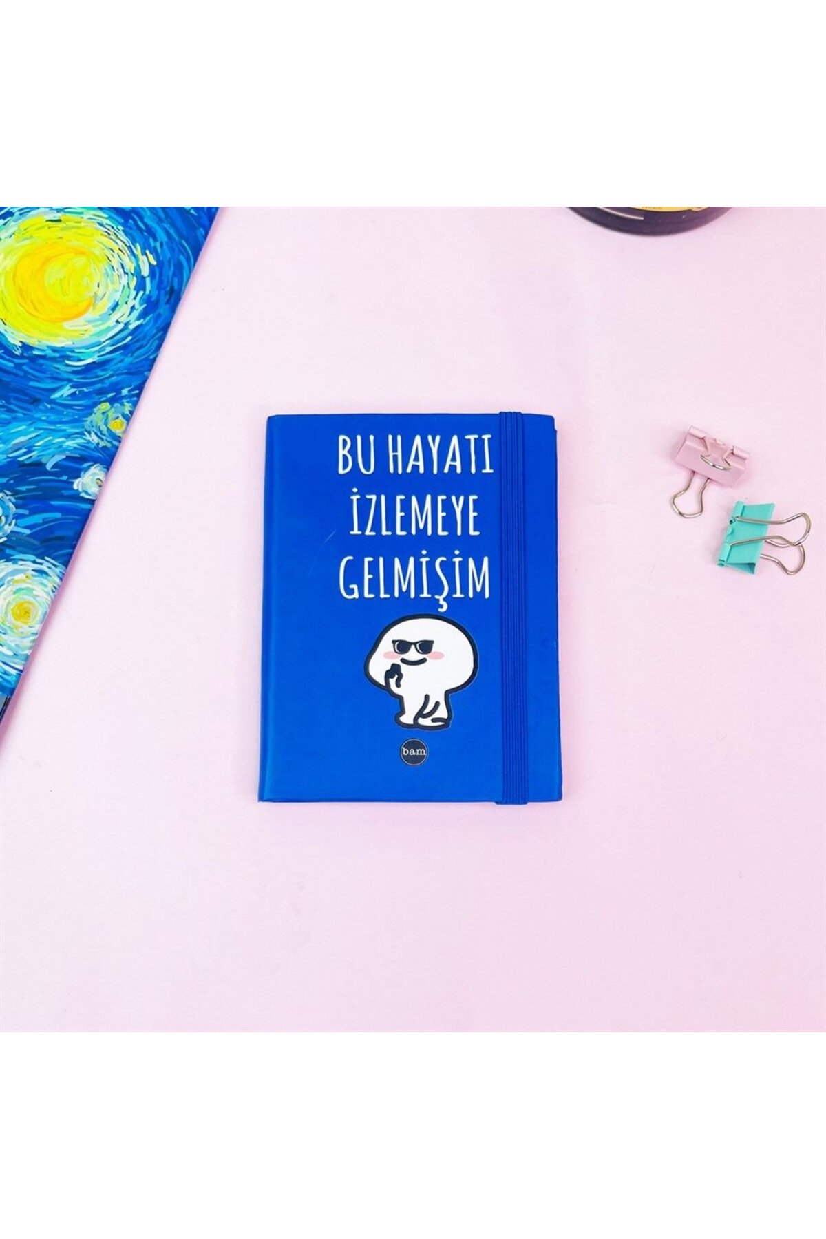 BUME Bu Hayatı izlemeye Gelmişim Tasarımlı Sert Kapaklı Cep Defteri ...