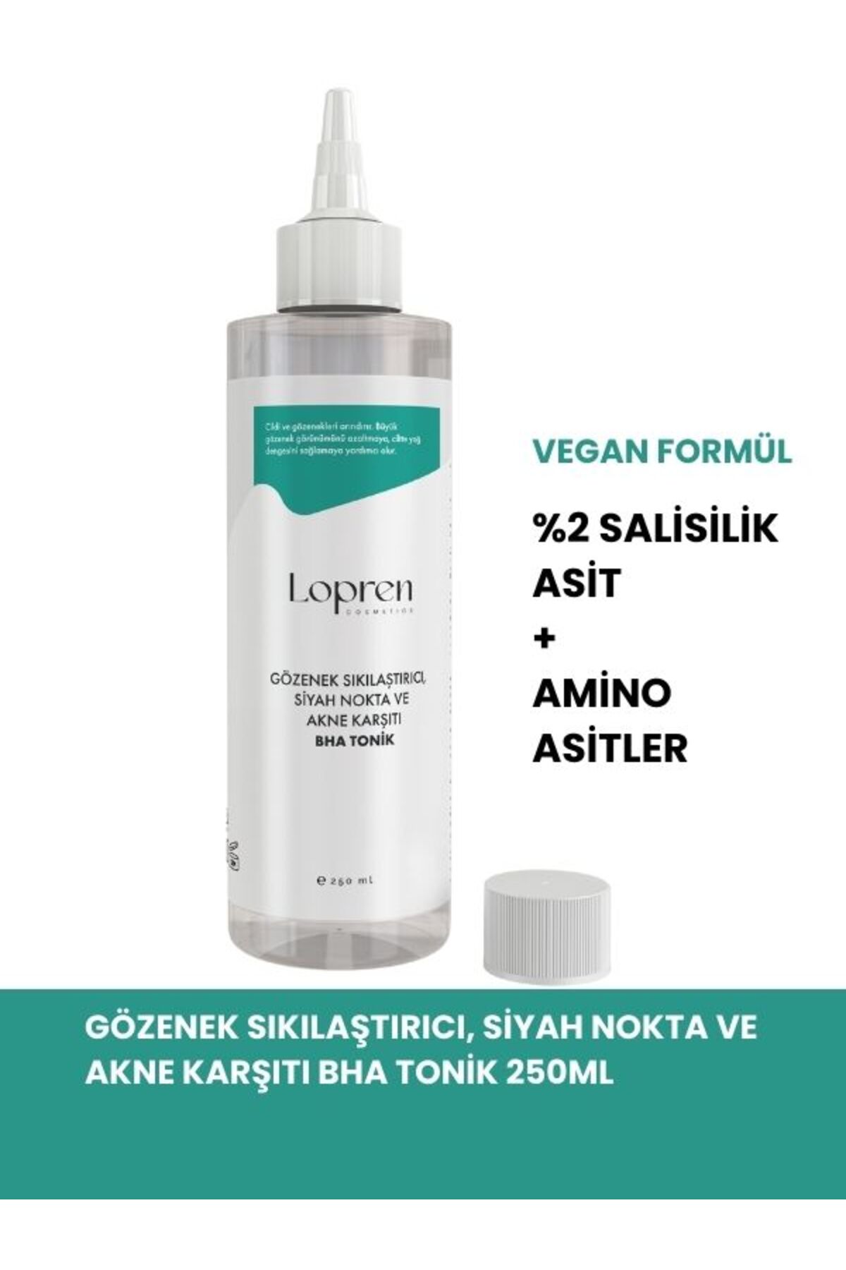 Lopren Gözenek Sıkılaştırıcı, Siyah Nokta ve Akne Karşıtı BHA Tonik 250 ...