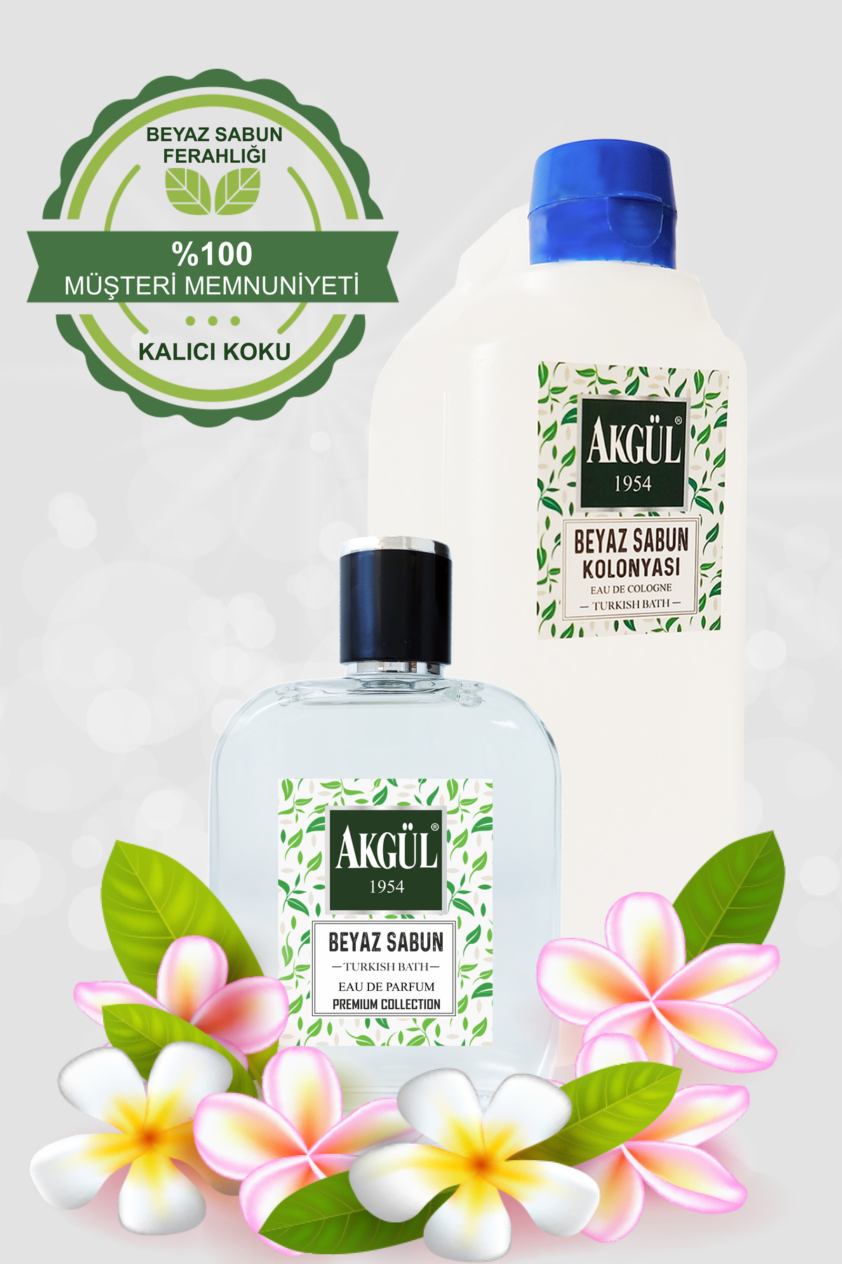 Akgül Beyaz Sabun Kolonyası 1 Lt Beyaz Sabun Kokulu Ekstra Kalıcı Parfüm 100 ml Fiyatı ...