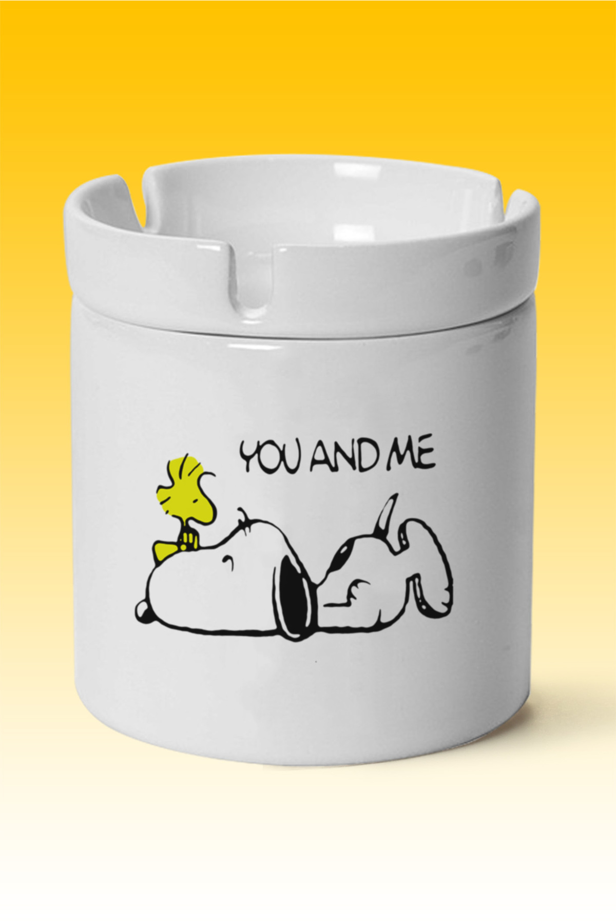 chaygoy Snoopy Printed Porcelain Self Extinguishing Ashtray (KLLK ...