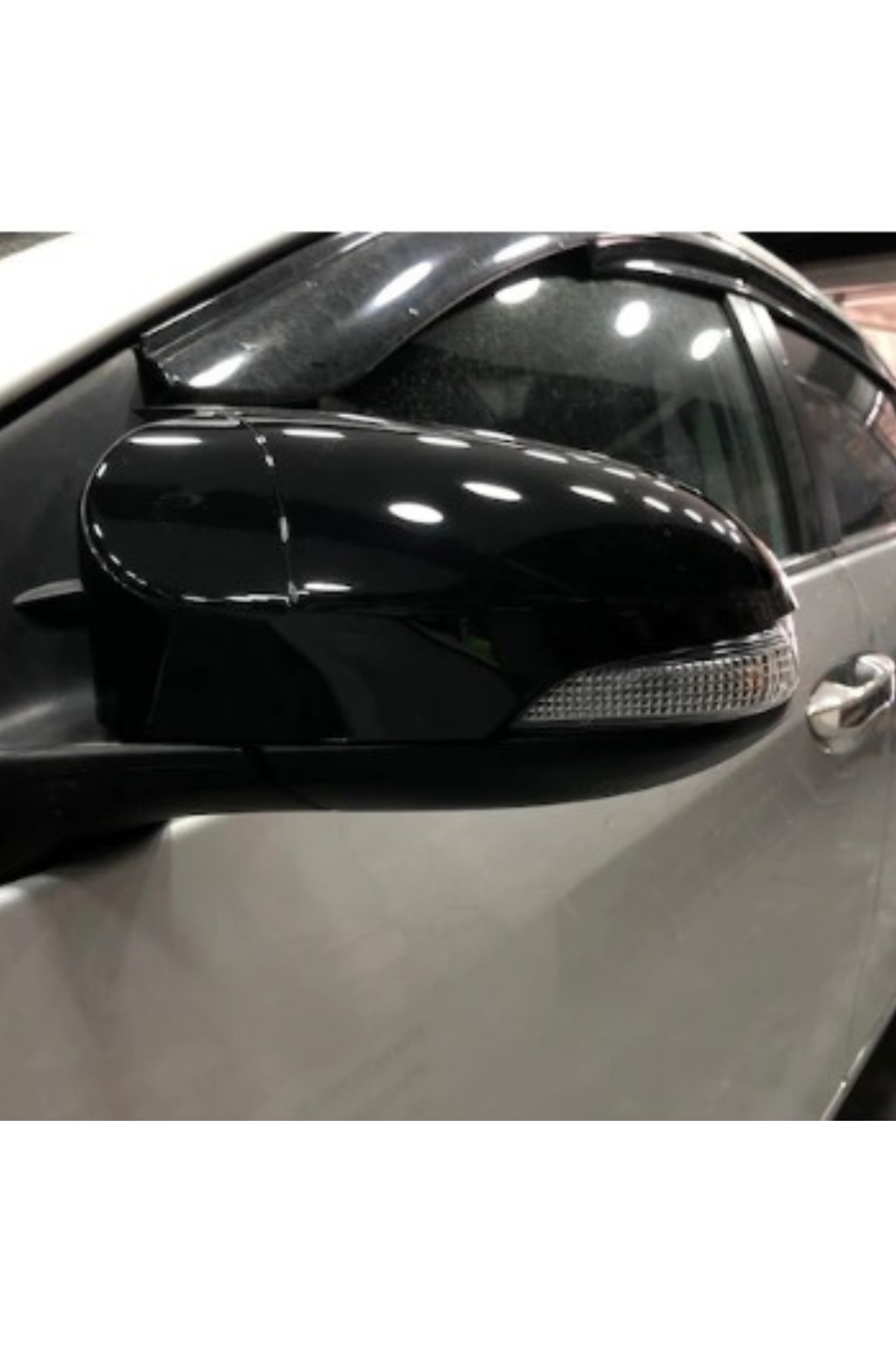 STS Oto Aksesuar Toyota Yaris 2012-2015 Batman Yarasa Ayna Kapağı Piano Black Abs Plastik Batman ...