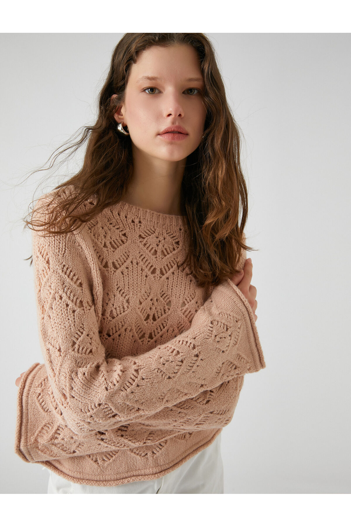 Koton Ajurlu Triko Kazak Ispanyol Kol Bisiklet Yaka Örgü Fiyatı, Yorumları - Trendyol