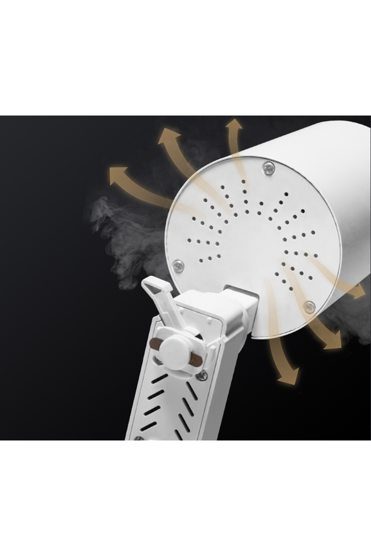 LED PROJEM 30W Led Beyaz Kasa Ve Günışığı Ray Spot 5 li set 360 Derece ...