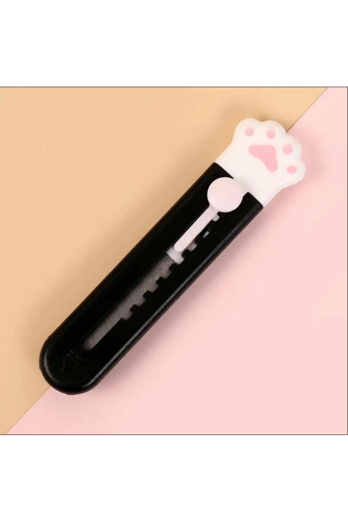 BLA GROUP Minik Pati Figürlü Mini Maket Bıçağı Falçata - 5 cm SİYAH ...