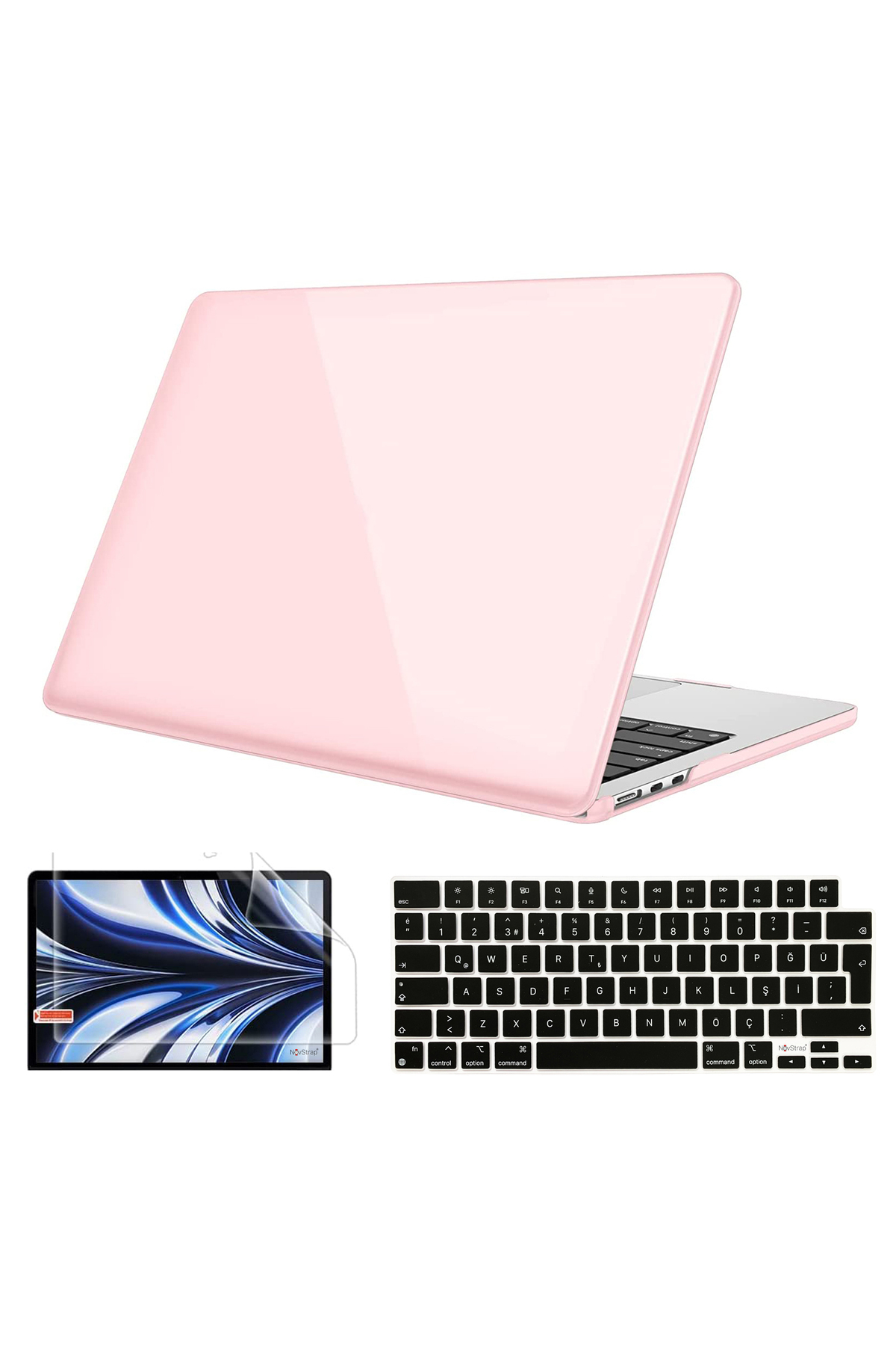 NovStrap Apple Macbook Air M2 Çip 13.6 Inç A2681 Ile Uyumlu Kılıf ...
