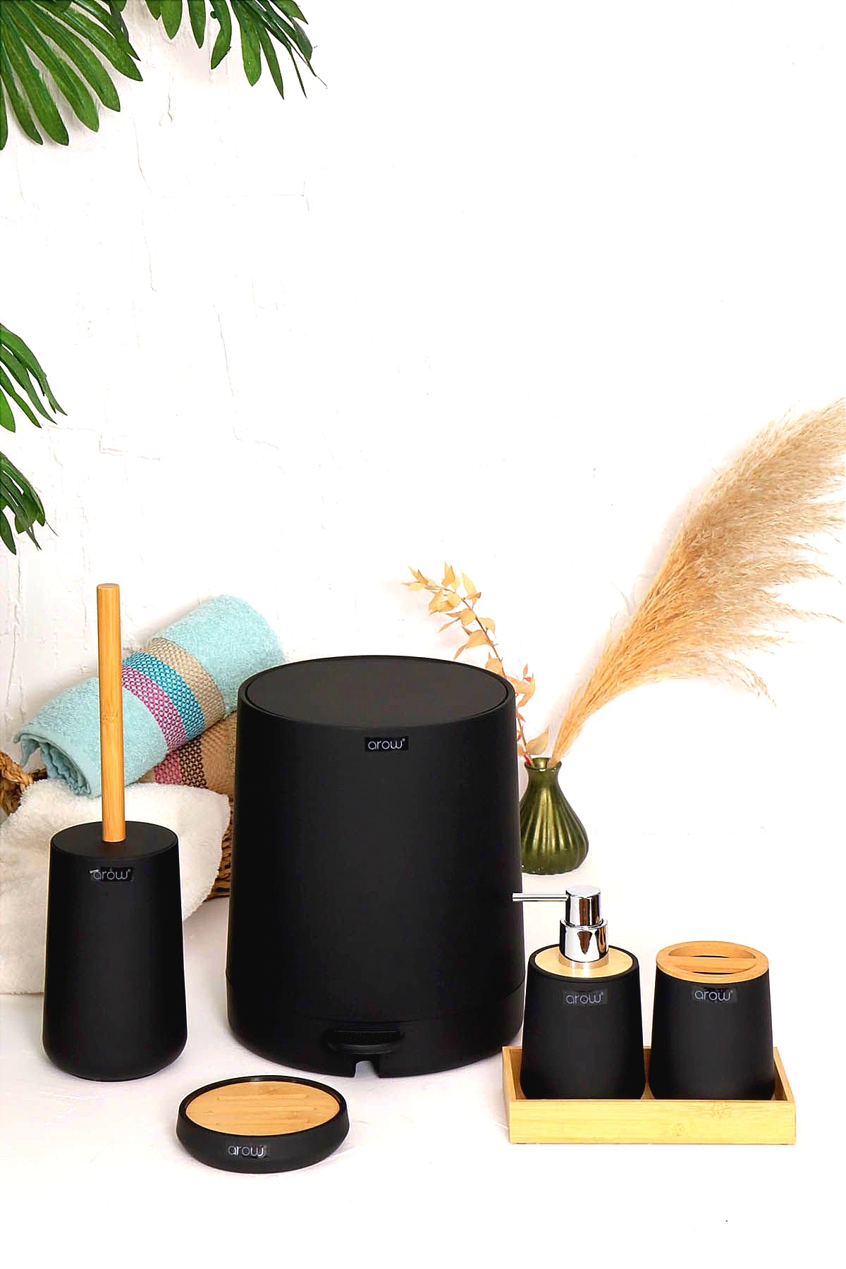 behila Bambu Kapaklı Akrilik 6 Parça Banyo Seti Pro Fiyatı, Yorumları ...