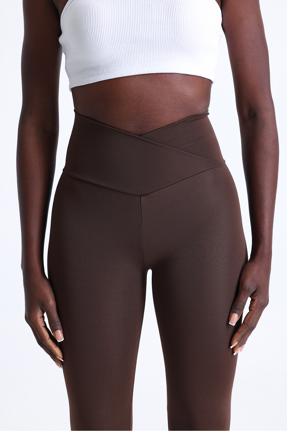 Rude Collection Kahverengi Çapraz Kemer Toparlayıcı Yüksek Bel 1 Beden ...