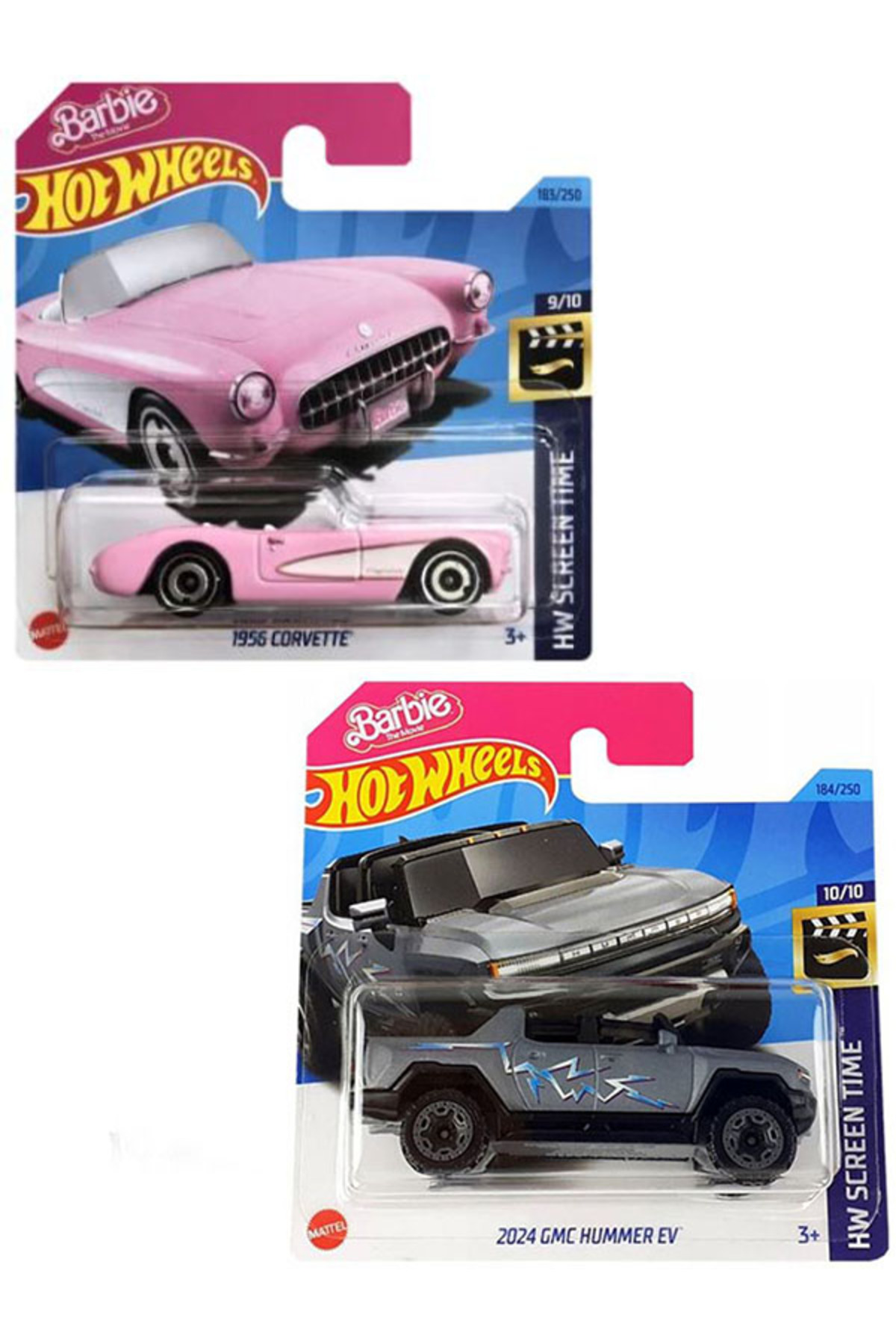 HOT WHEELS 2 Araç Set Barbie The Movie 1956 Corvette & 2024 Gmc Hummer ...