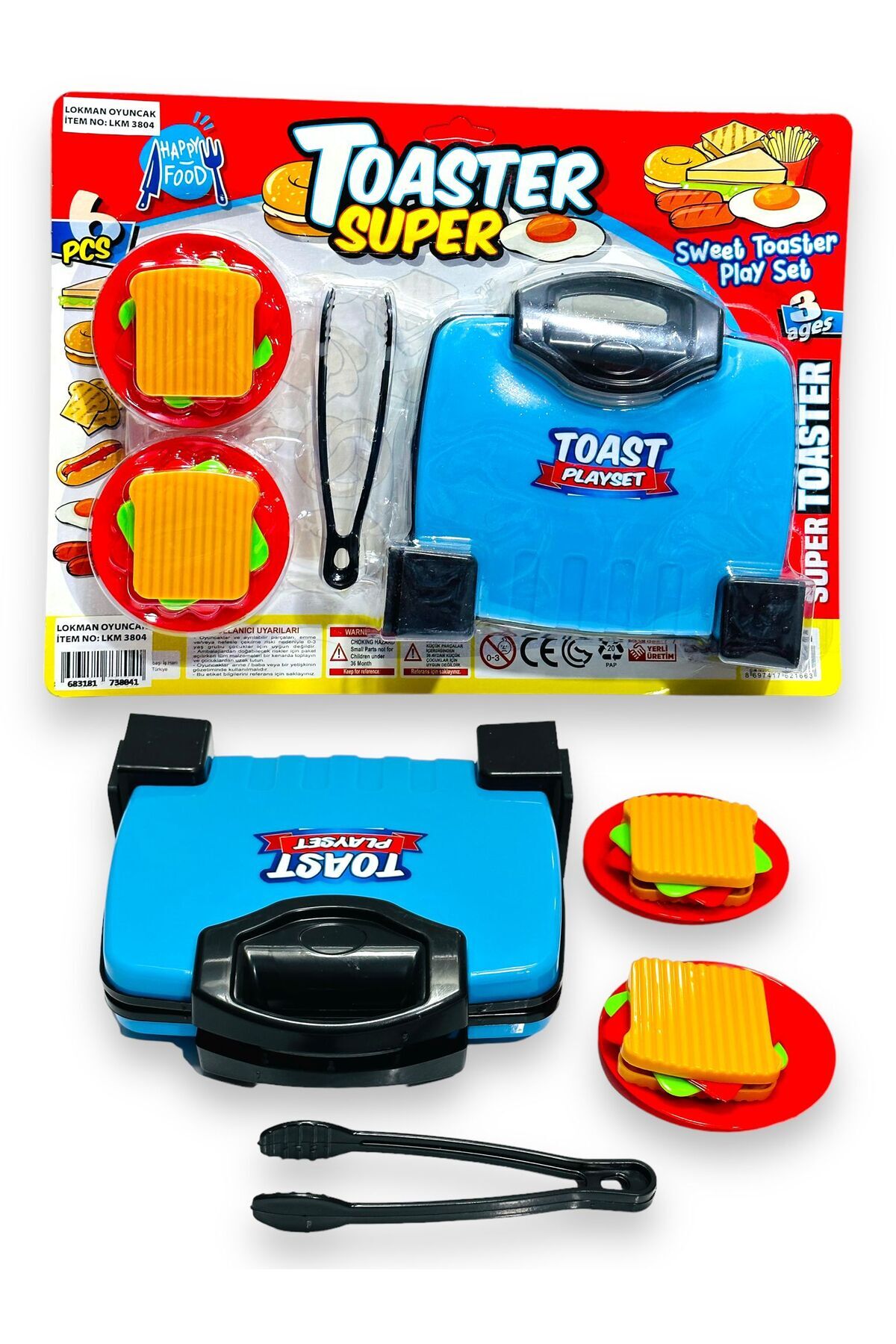 tmtoysandmore oyuncak tost makinesi aksesuarlı toast machine toys ...