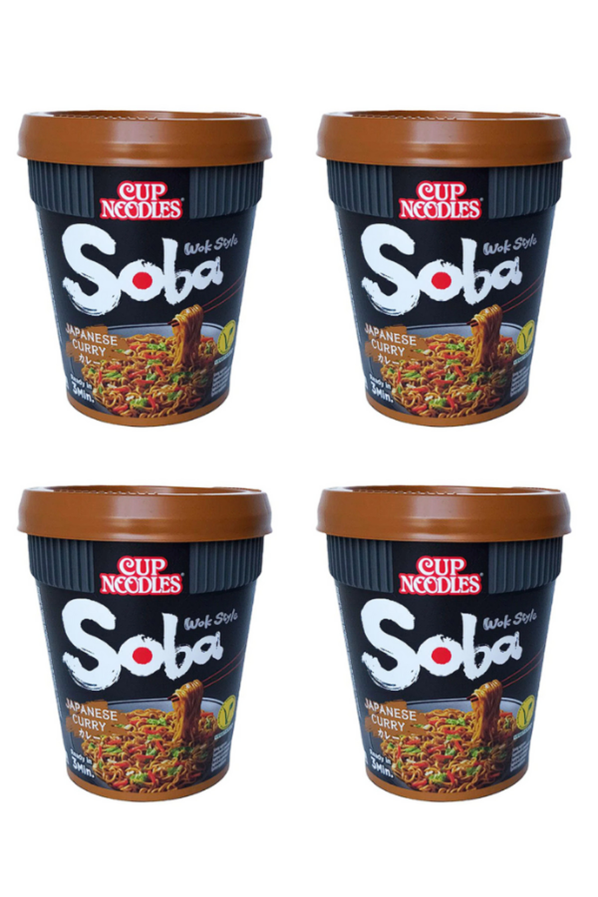 Nissin Noodles NISSIN SOBA CUP JAPANESE CURRY 90 GR*4'Lİ SET JAPON ...