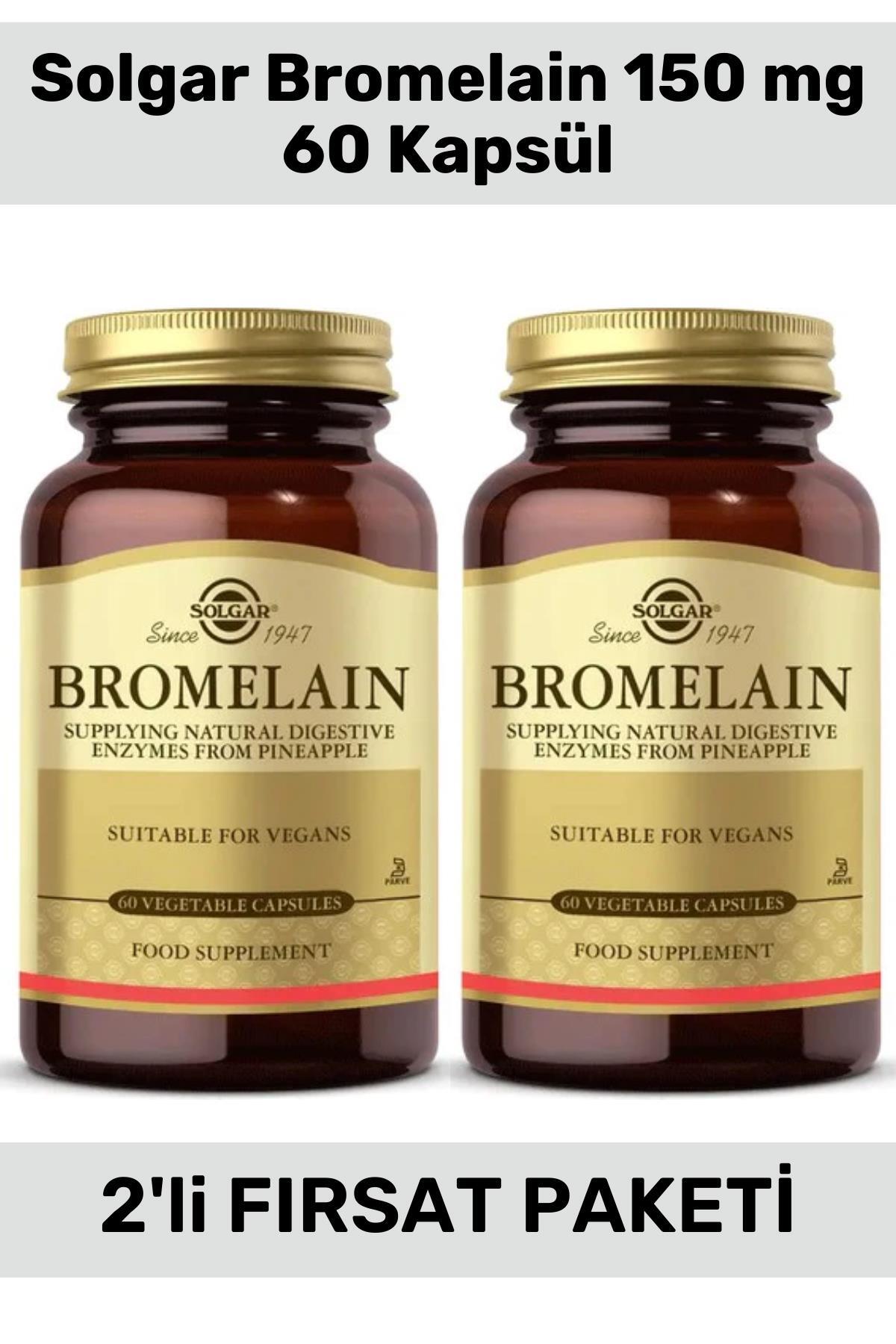 Solgar Bromelain 150 mg 60 Kapsül - 2 Adet Fiyatı, Yorumları - Trendyol
