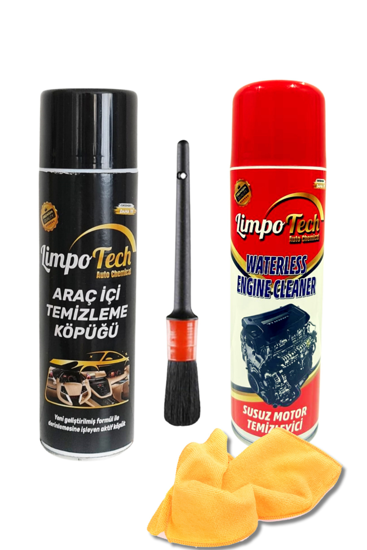 LİMPO TECH Oto Bakım Seti Araç Içi Köpük Temizleme-susuz Motor ...