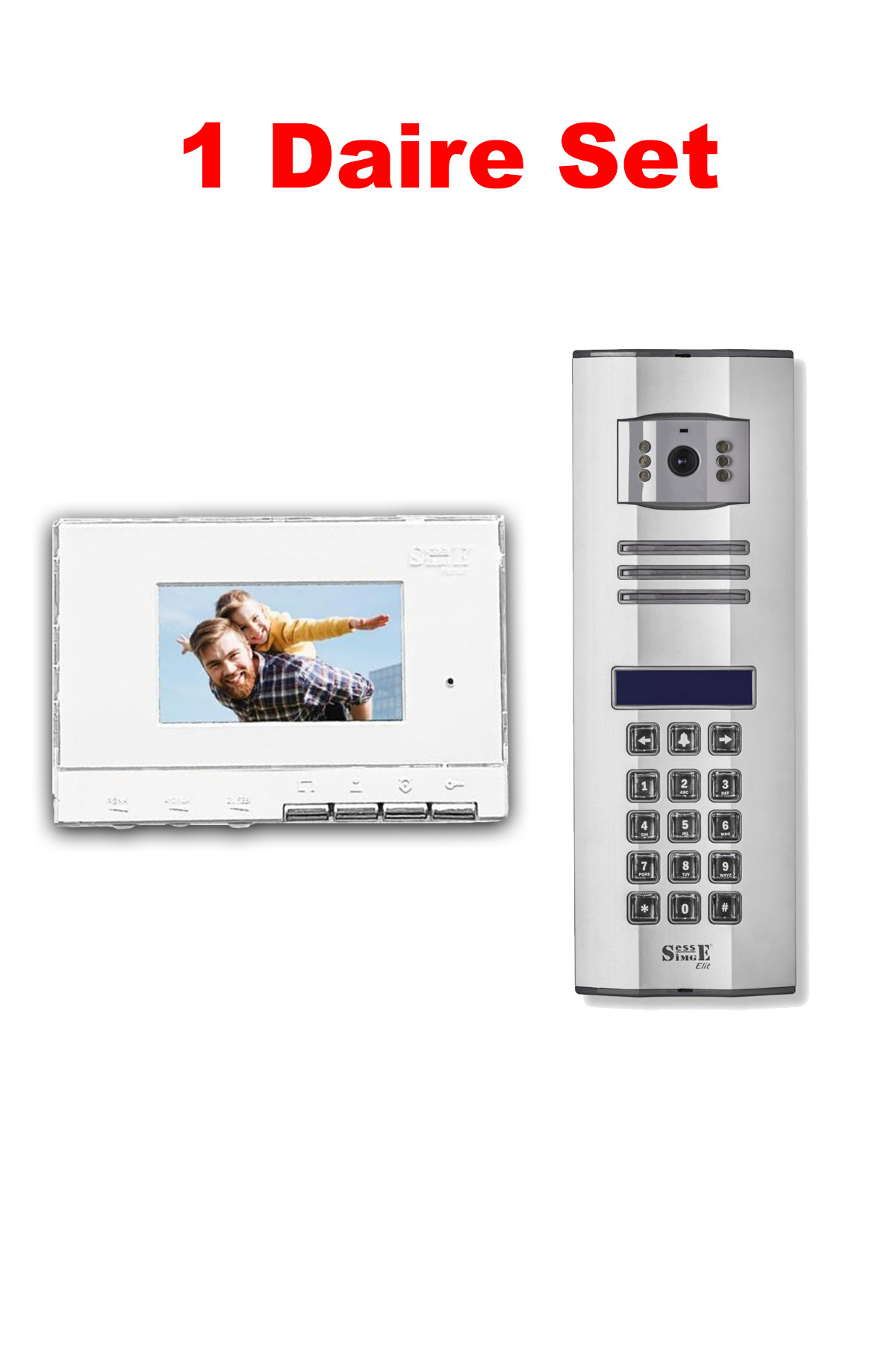 Ess Simge 4.3” Premium Serisi Görüntülü Diafon Ve Kameralı Şifreli ...