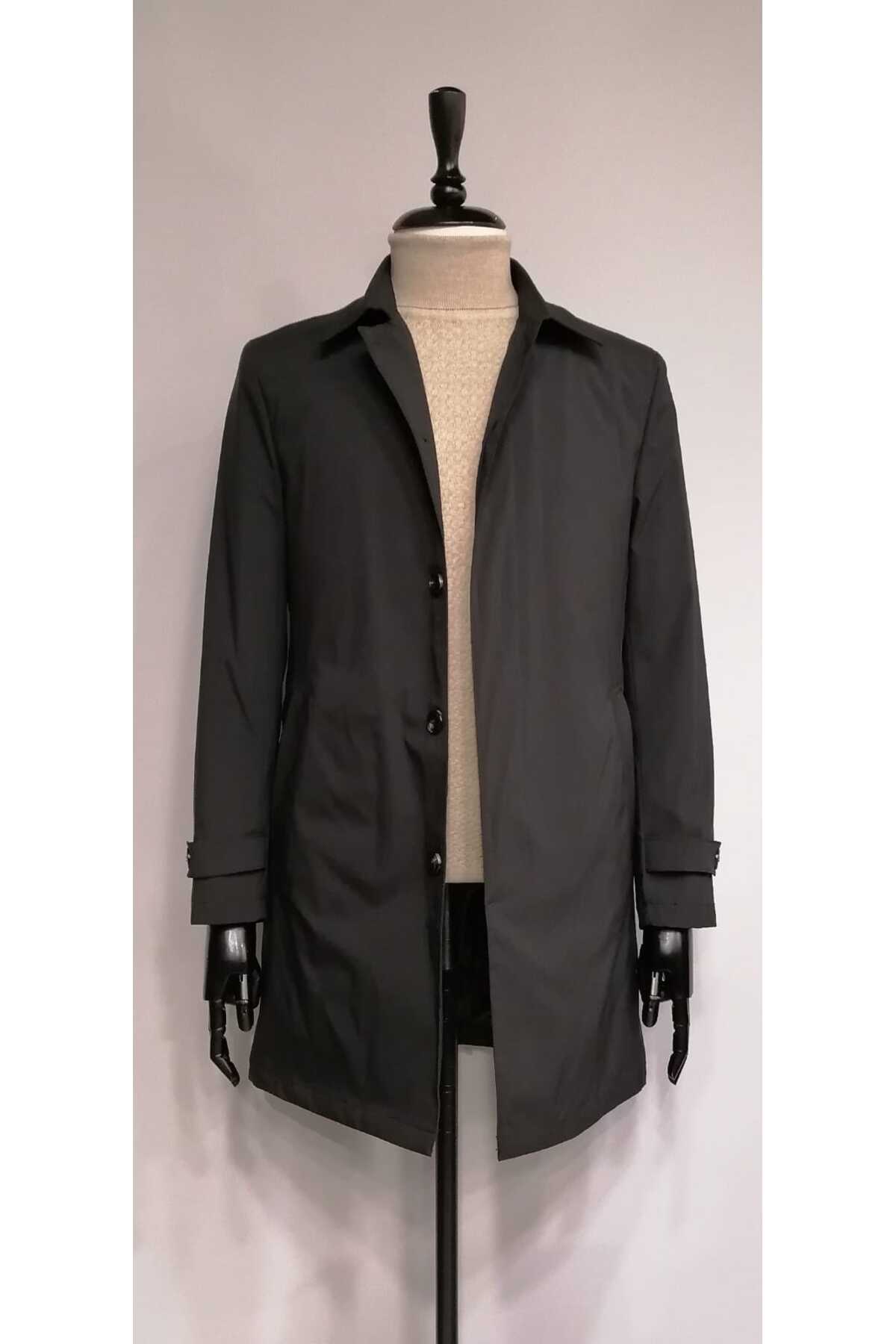 TREND&LİFE Montiero Siyah Slim Fit Ceket Üzerine Giyilebilen ve İç ...