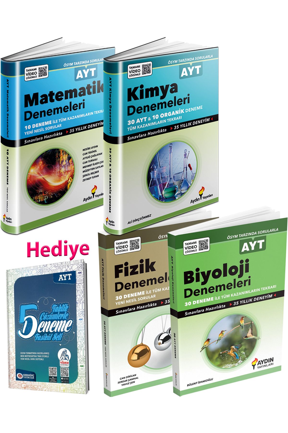 Aydın Yayınları 2024 AYDIN AYT SAYISAL DENEME SETİ Matematik Fizik ... Aydın Yayınları 2024 AYDIN AYT SAYISAL DENEME SETİ Matematik Fizik ...