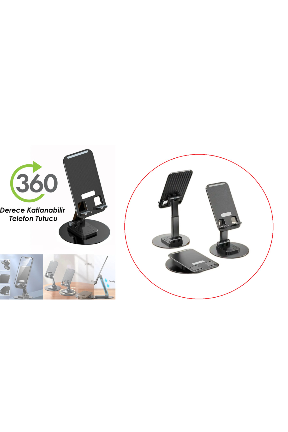 güvenlisepet Auris H11 Telefon Tutucu Metal Tablet Telefon Standı ...