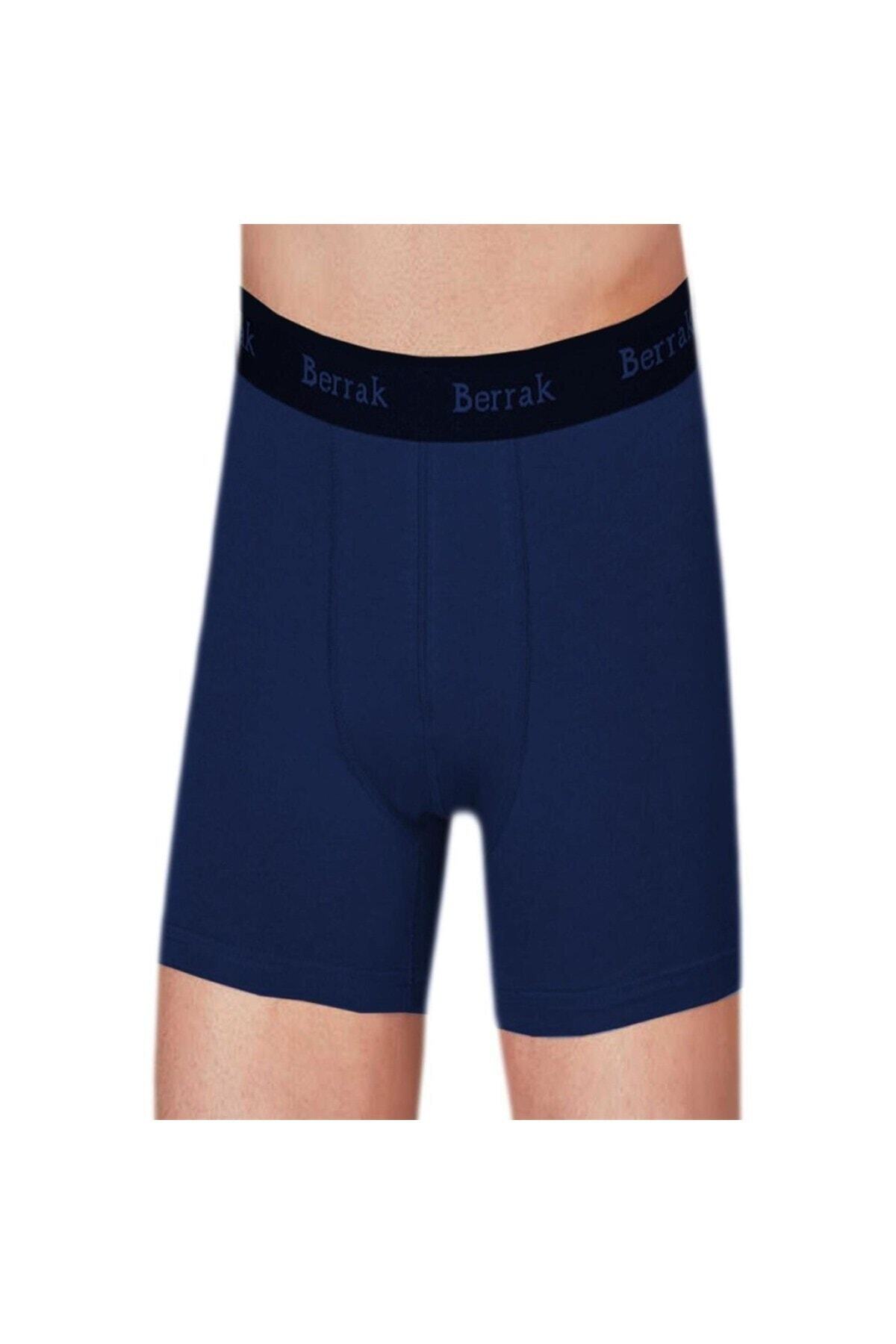 Berrak Men's Navy Blue Modal Boxers Single Pack 4476 - Trendyol