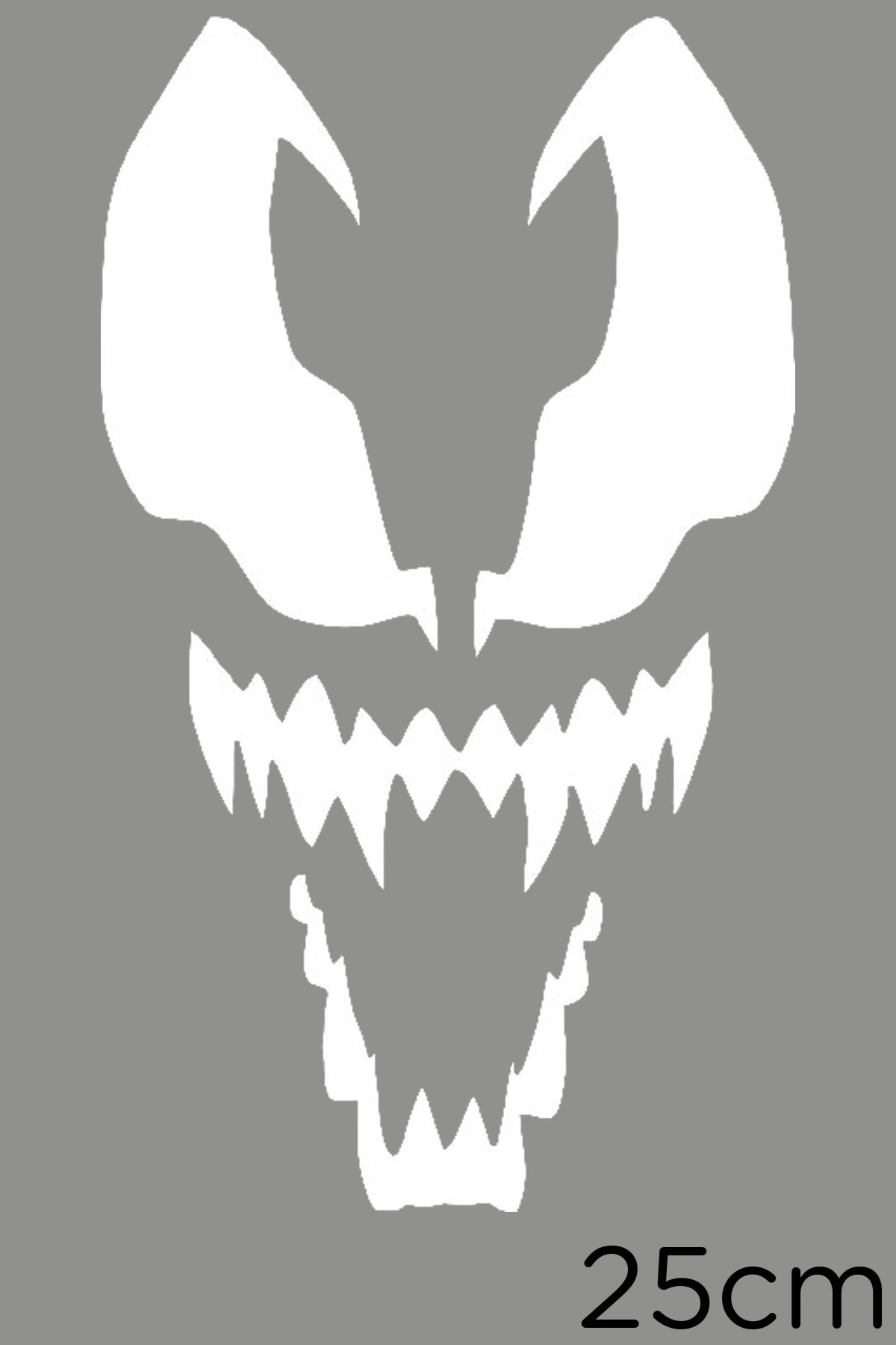 New Jargon Venom Black and White Sticker with Scary Teeth Waisted 25cm ...