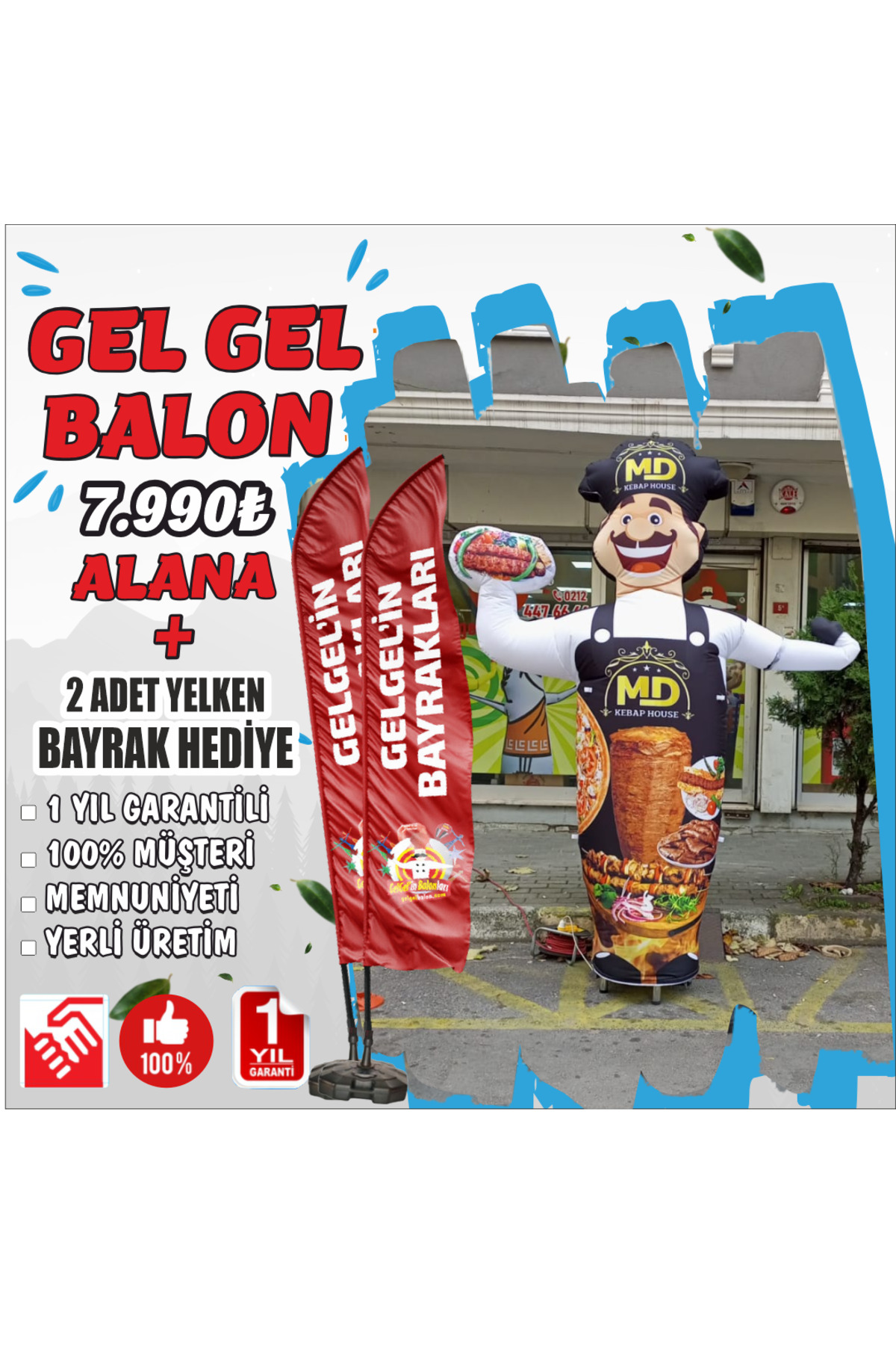 Gel Gel Balon YELKEN BAYRAK HEDİYE Fiyatı, Yorumları - Trendyol