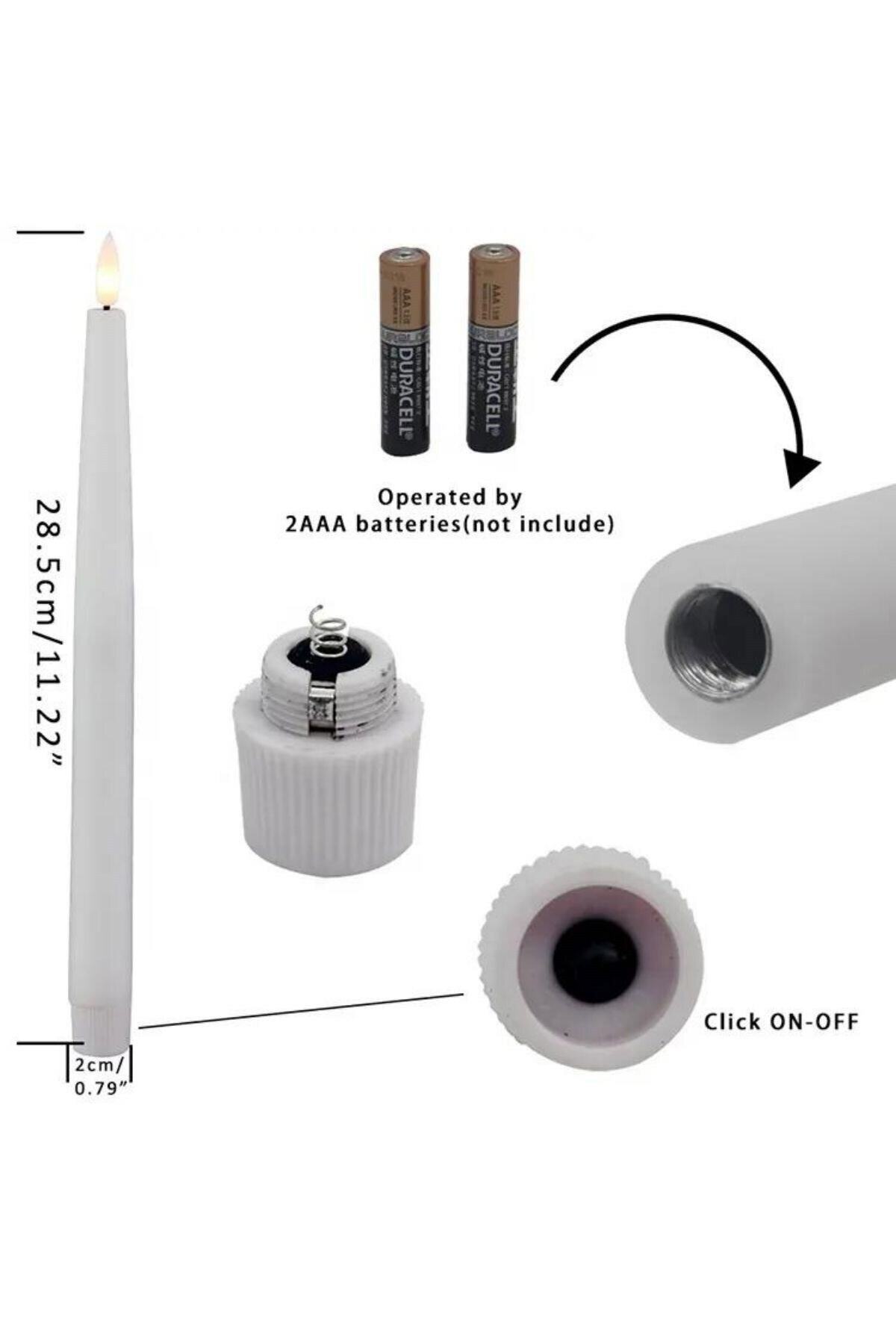 Arma House 2'li Pilli Led Şamdan Mumu 28 Cm Fiyatı, Yorumları - Trendyol