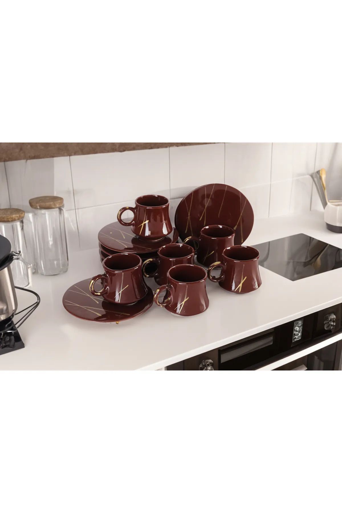 Sezka Life Kahve Fincan Takımı 6 Kişilik El Yapımı Türk Kahvesi Fincanı ...