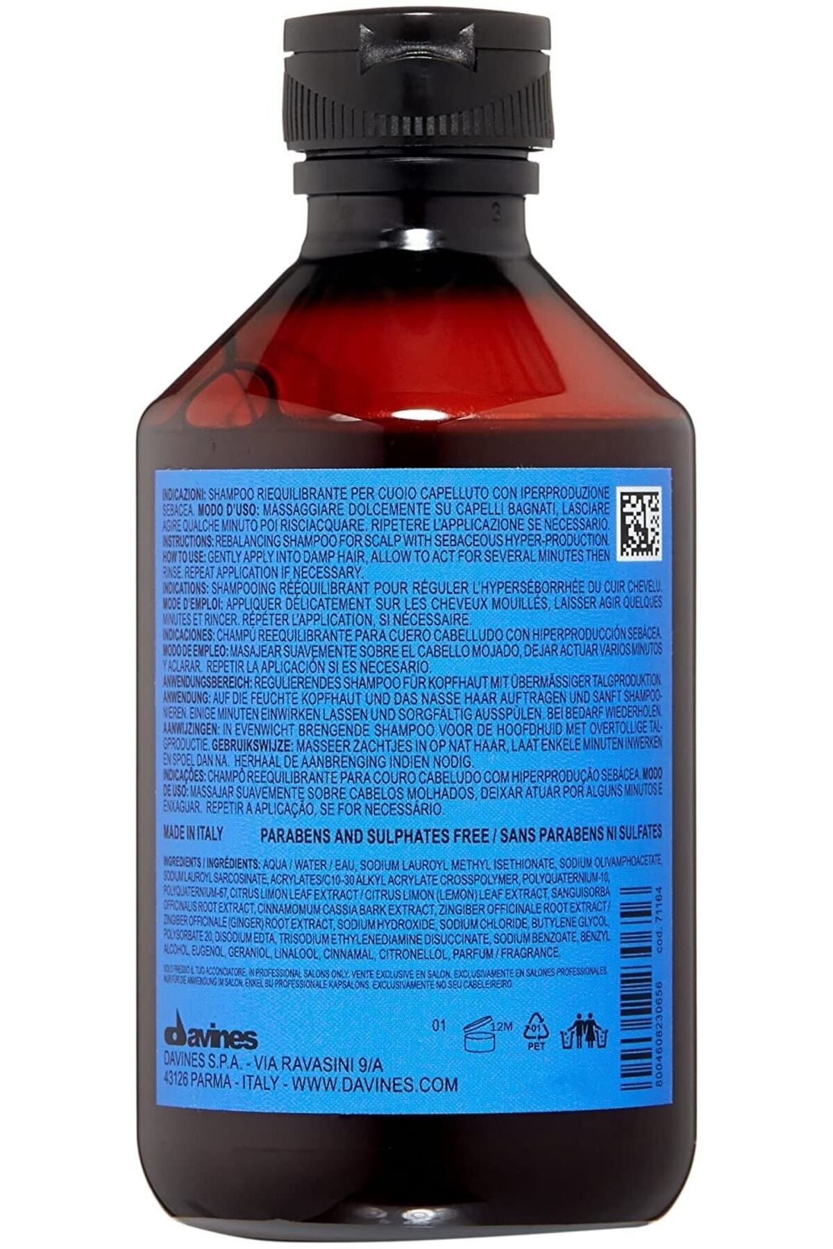 Davines Naturaltech™ Rebalancing Shampoo Yağ Dengeleyici Şampuan 250ml
