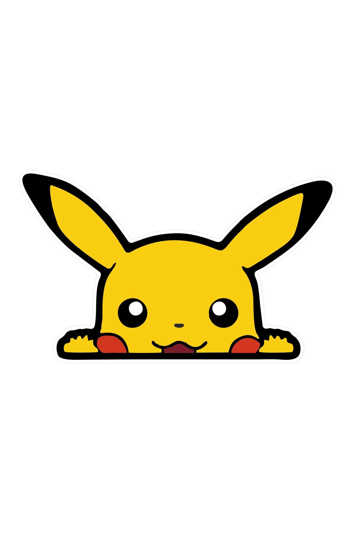 Quart Aksesuar 14 X 8 5 Cm Pokemon Pikachu Sticker Araba Laptop Oto