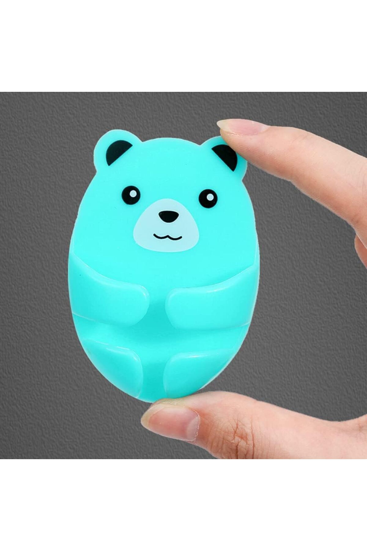 Ekostem 4 adet Sevimli Sarılma Ayı USB Kablo Tutucu, Yapışkan Tutucu ...