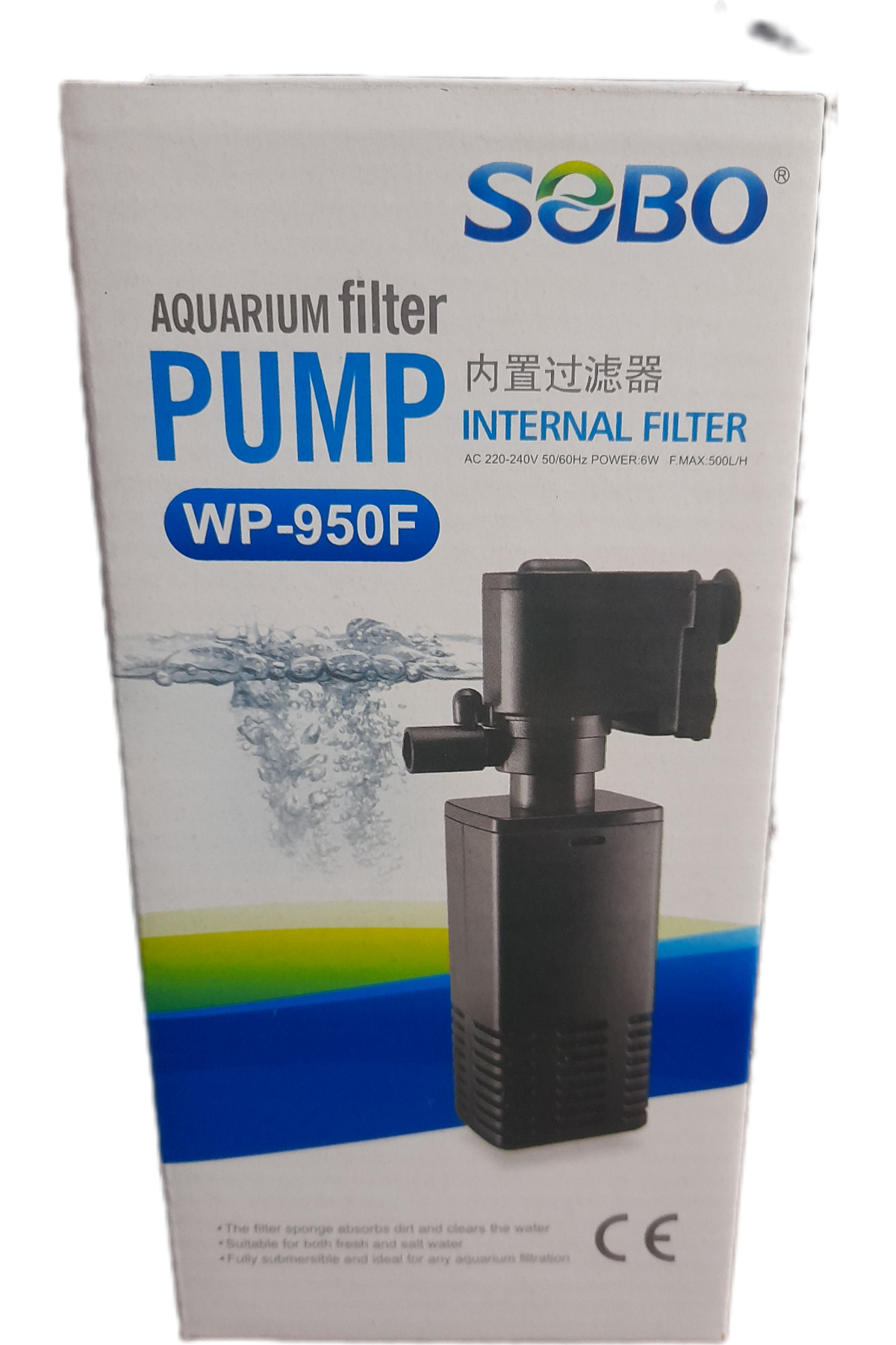 Sobo WP-950F Akvaryum İç Filtre 500 Lt/h 6 W pett745-WP-950F - Fiyatı ...