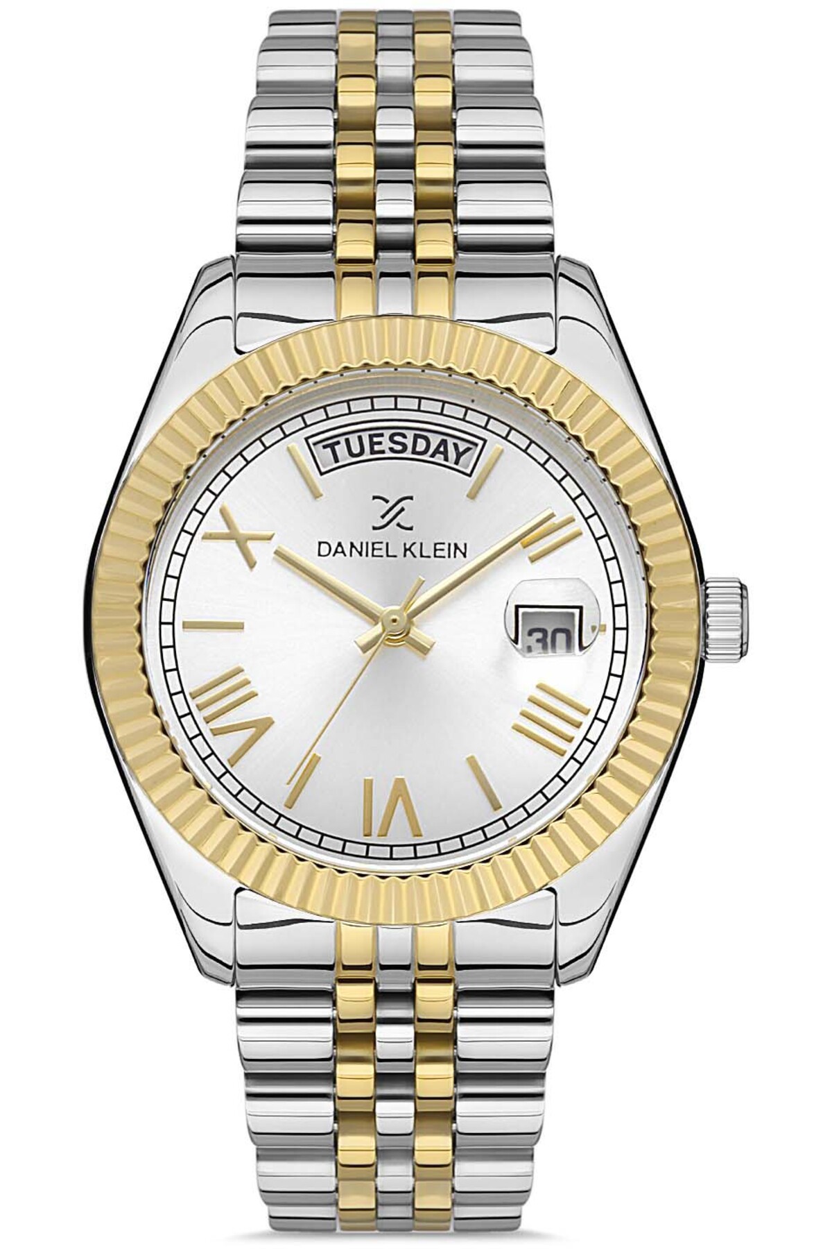 Daniel Klein Sarı Gümüş Rolex Kasa Kadın Kol Saati 30m Su Geçirmezlik 2 ...