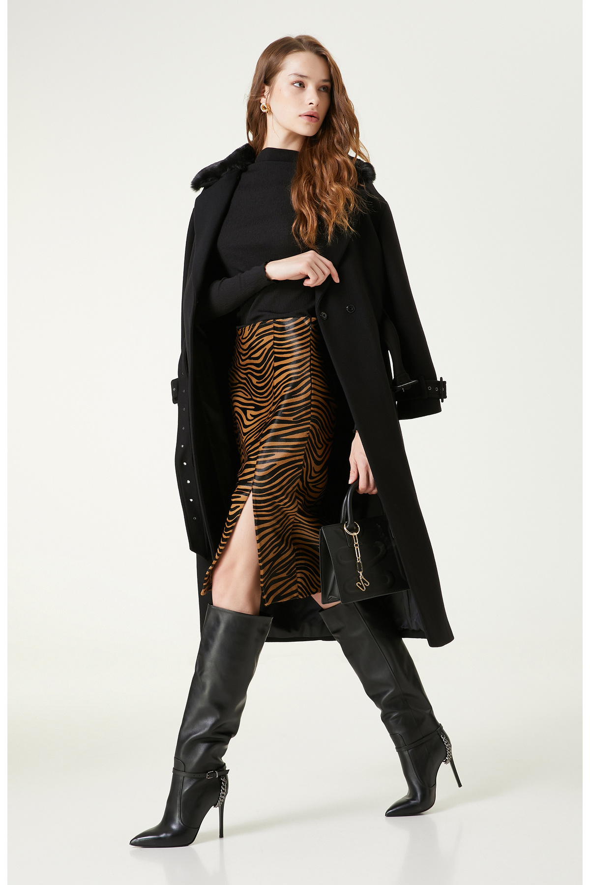 Network Tütün Rengi Deri Kalem Etek Fiyatı, Yorumları - Trendyol