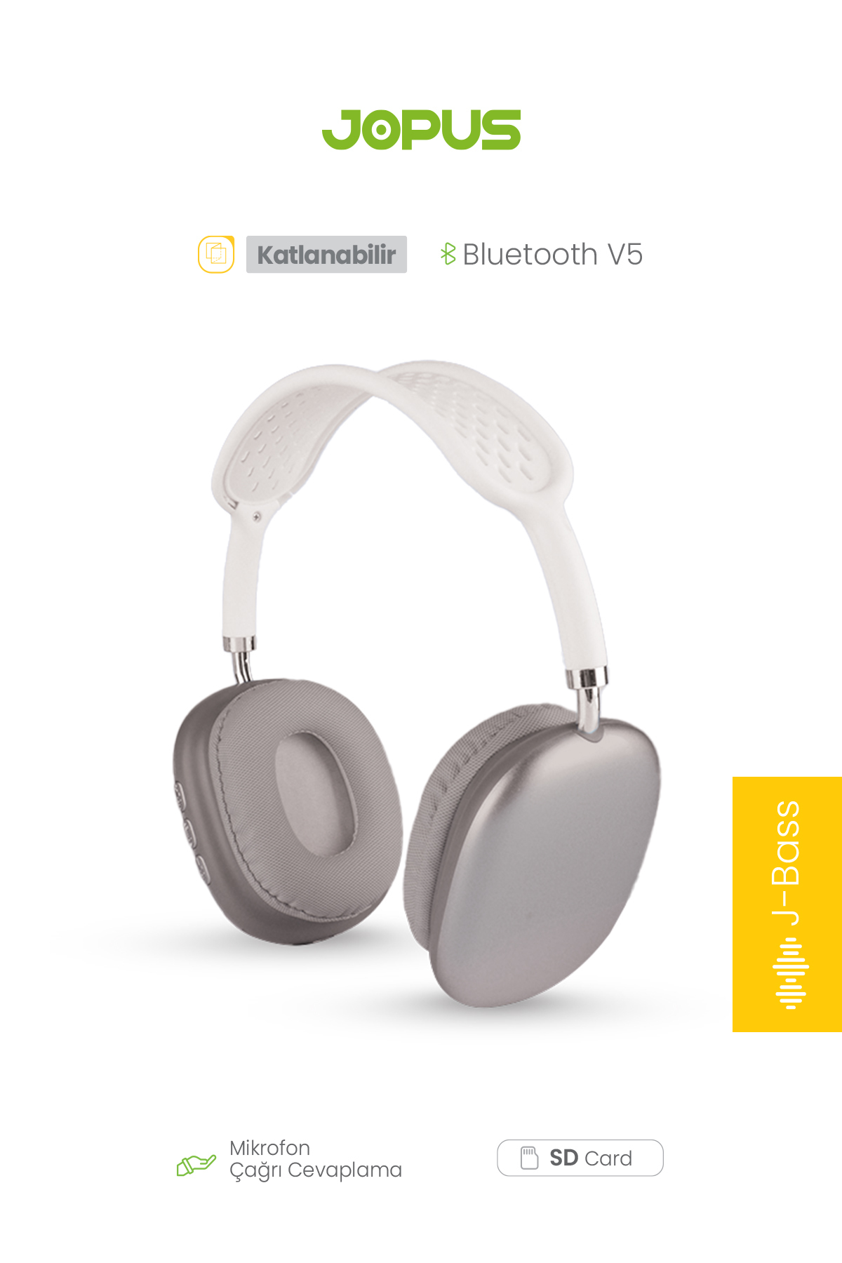 Jopus Acustica Mikrofonlu Bluetooth Kulaklık Sd Card / Katlanabilir / Bt V5.1 - Fiyatı, Yorumları