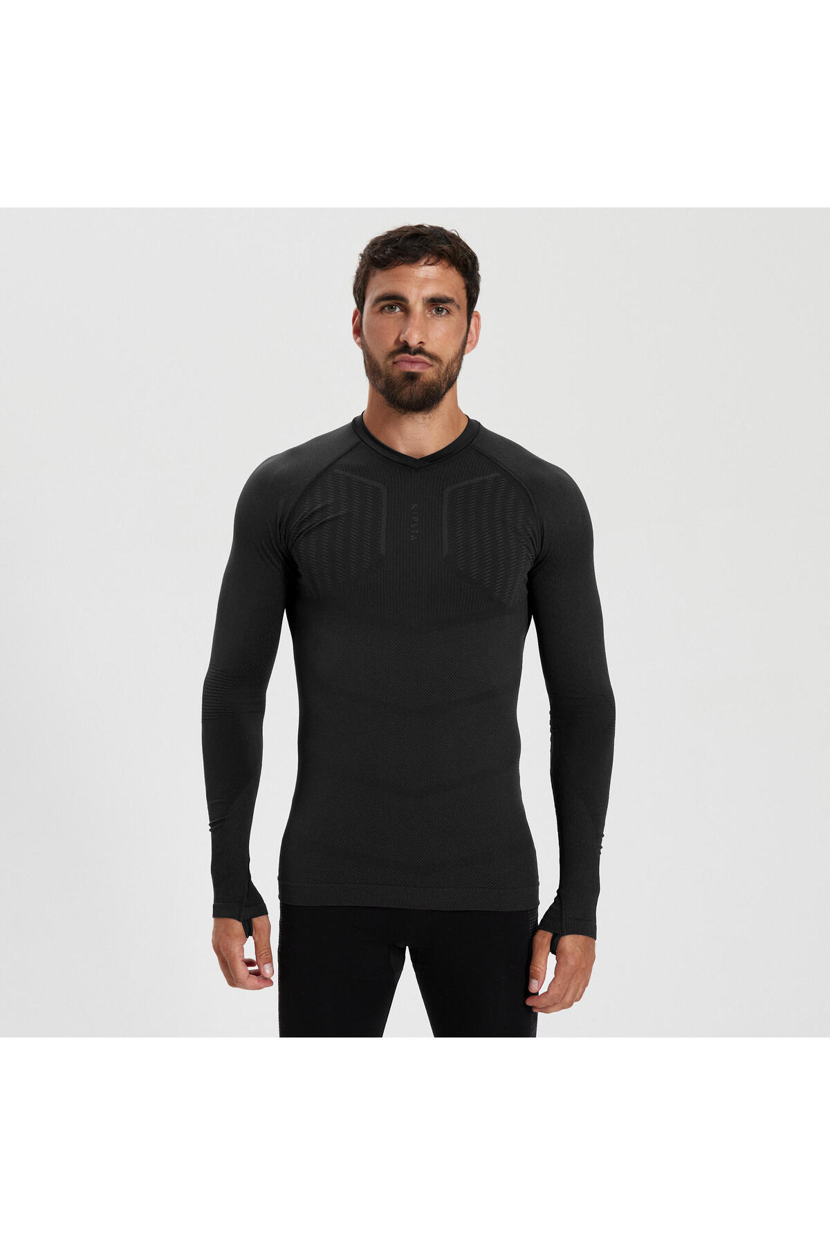 Decathlon KIPSTA Yetişkin Uzun Kollu Termal İçlik - Siyah - Keepdry 500 ...