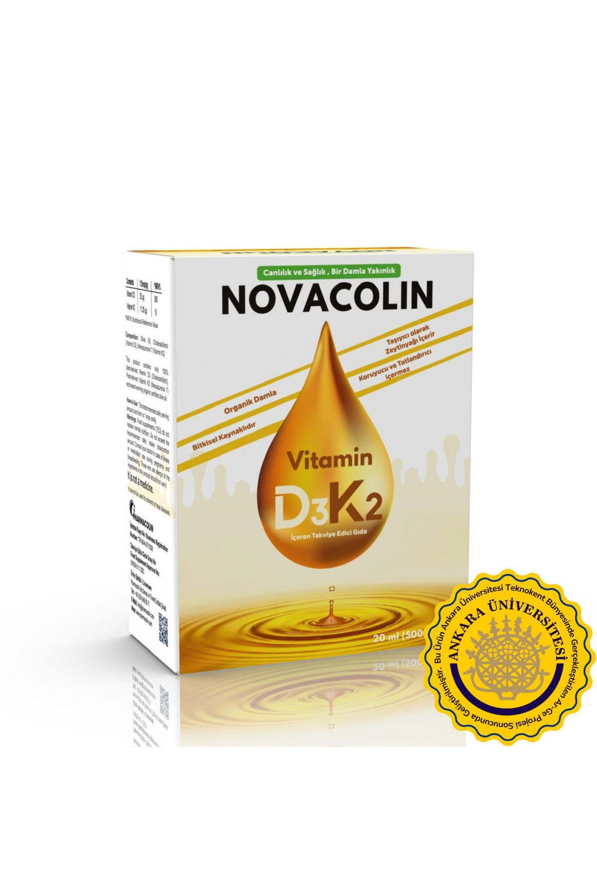 NOVACOLIN Vitamin D3k2 (20 ML DAMLA) Fiyatı, Yorumları - Trendyol