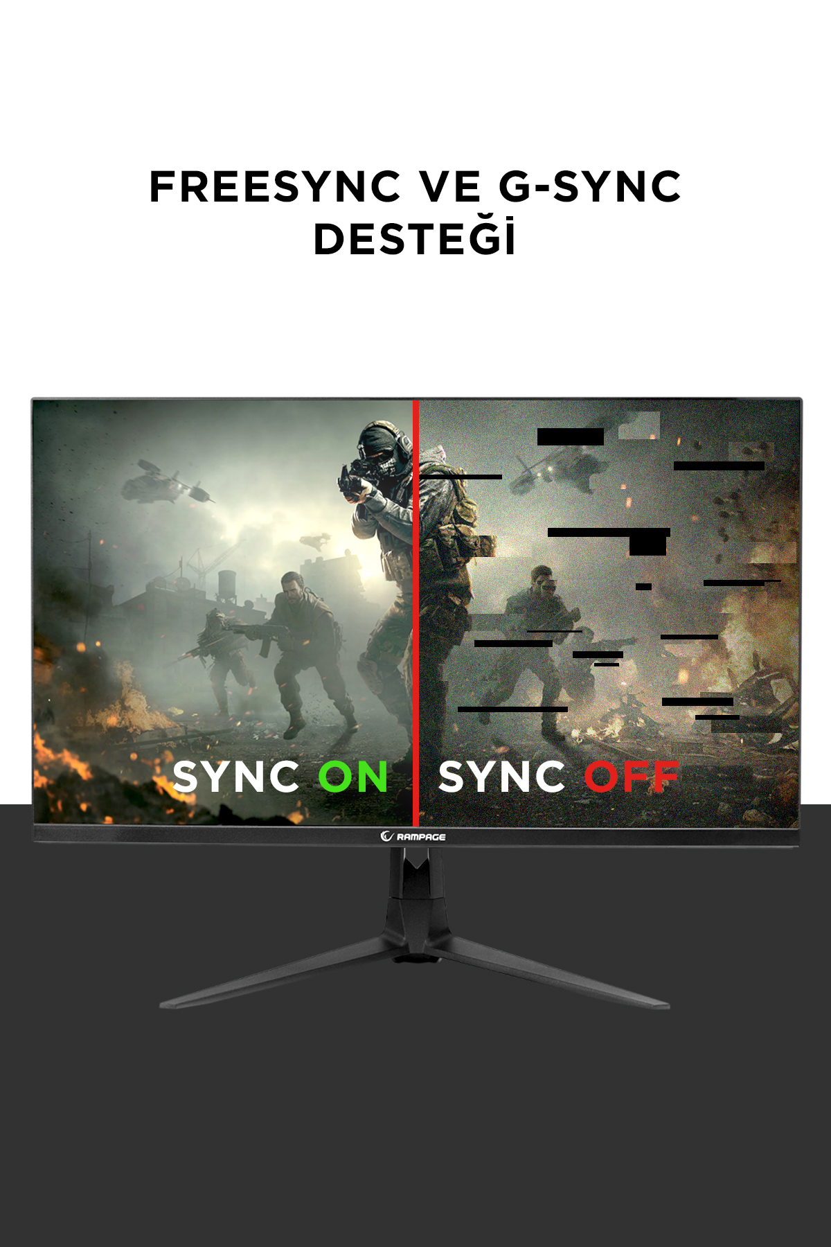 Rampage Cyclops Cy25r240 25" 1 Ms 240 Hz Freesync G-sync Uyumlu Full Hd Gaming Oyuncu Monitörü ...