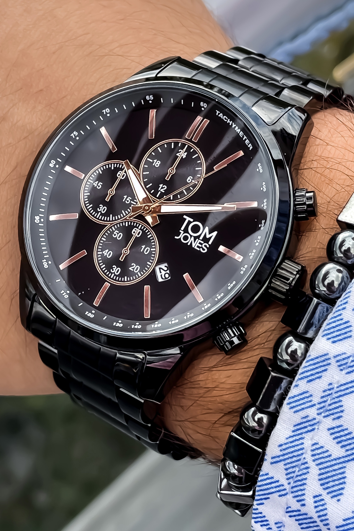 Tom Jones Çelik Erkek Kol Saati Su Geçirmez+bileklik Hediyeli Fiyatı ...